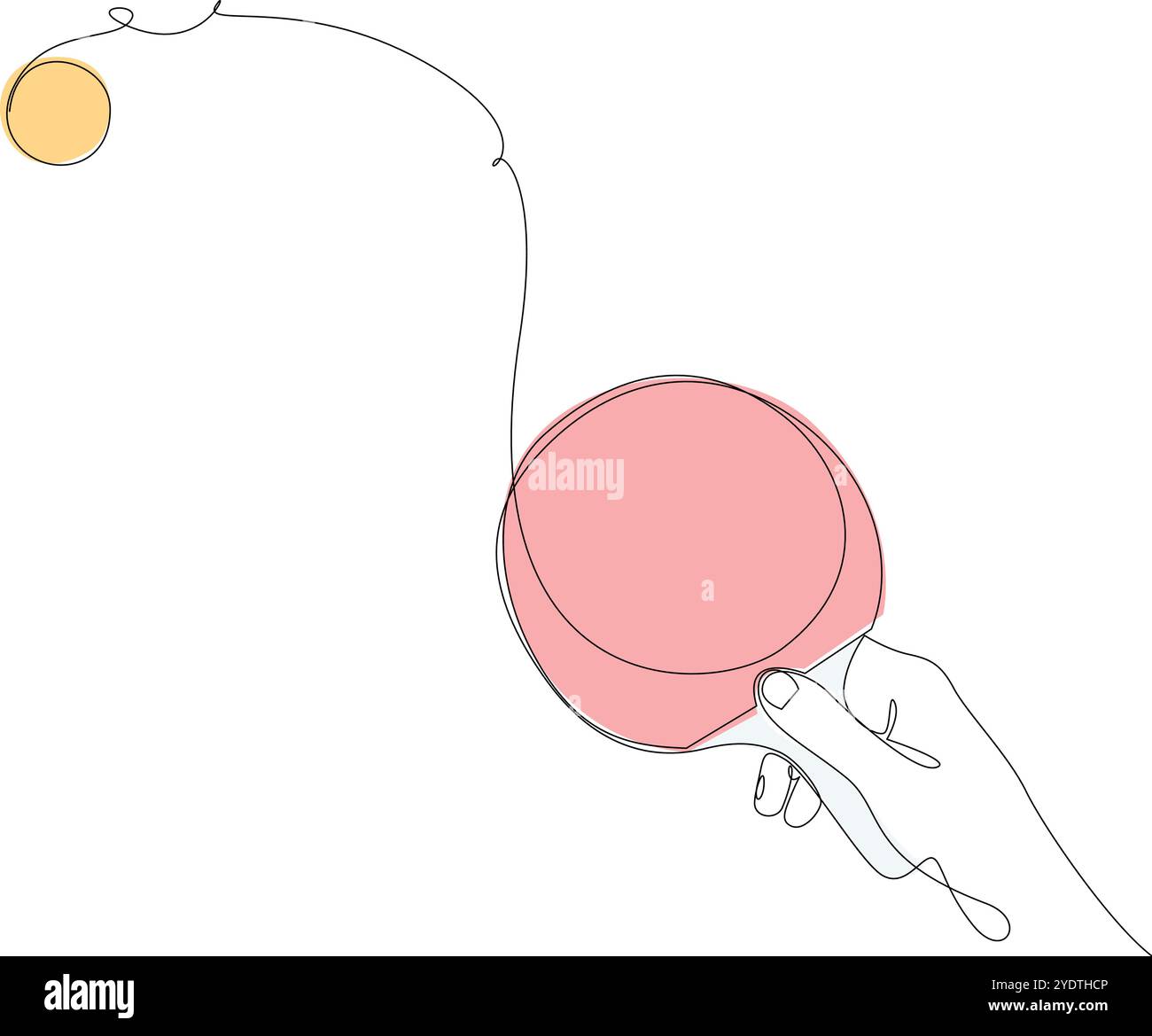 Holding table tennis paddle Stock Vector Images - Alamy