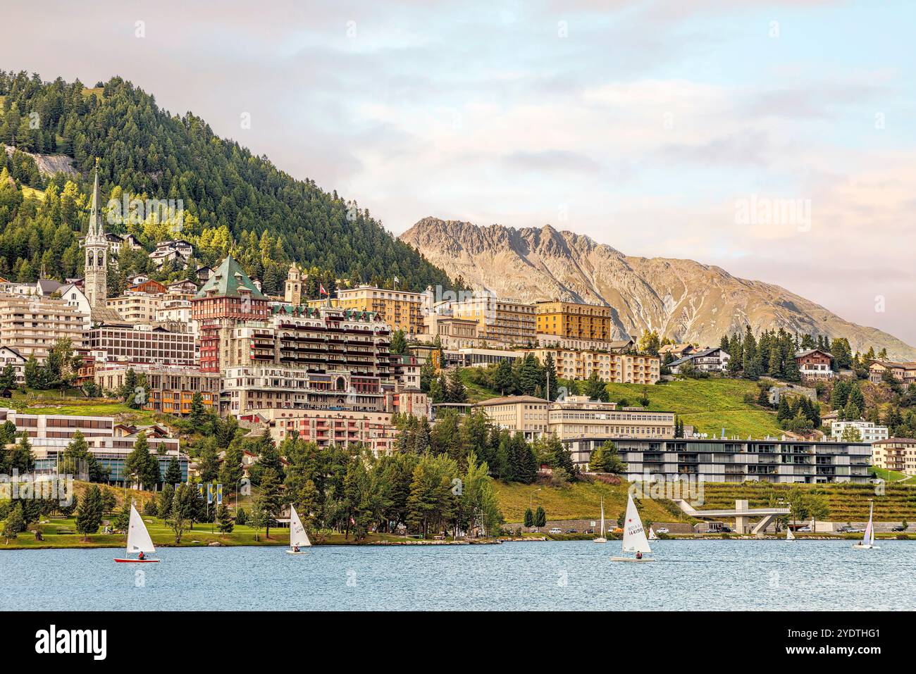 St moritz town switzerland summer hi-res stock photography and images ...