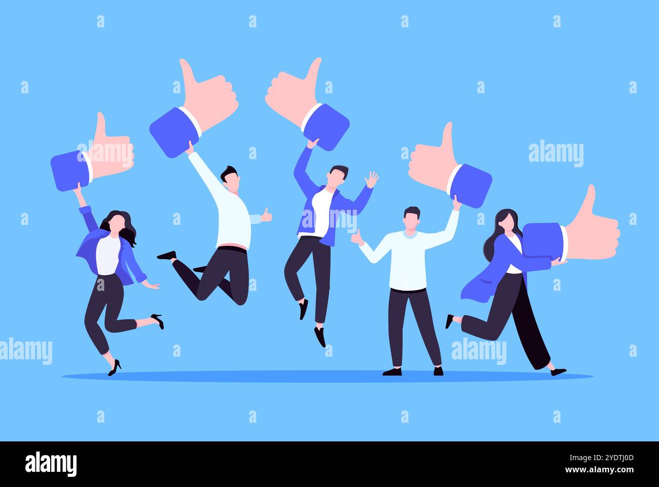 Customer feedback, employee or client satisfaction rating review with ...