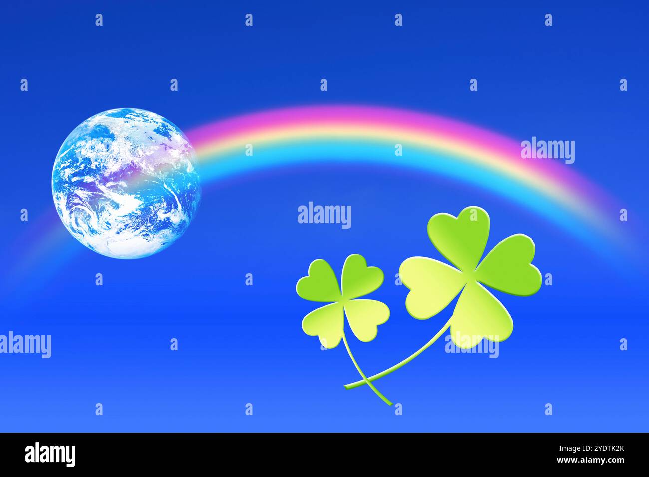 Clover leaf ecology icon hi-res stock photography and images - Alamy