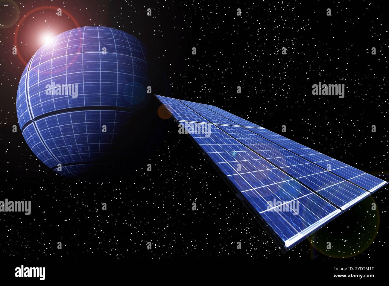 Space and solar panels Stock Photo - Alamy