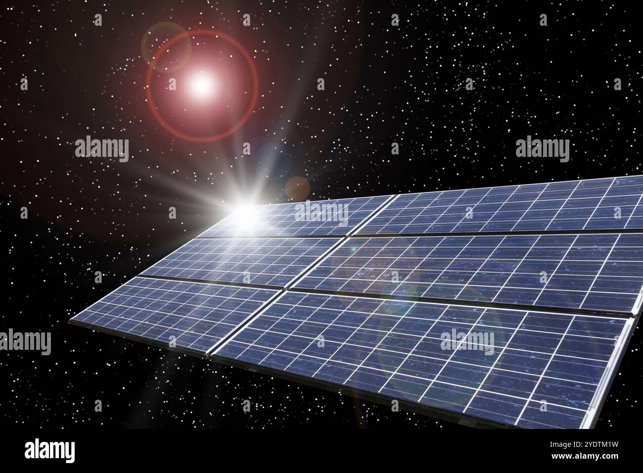 Space and solar panels Stock Photo - Alamy