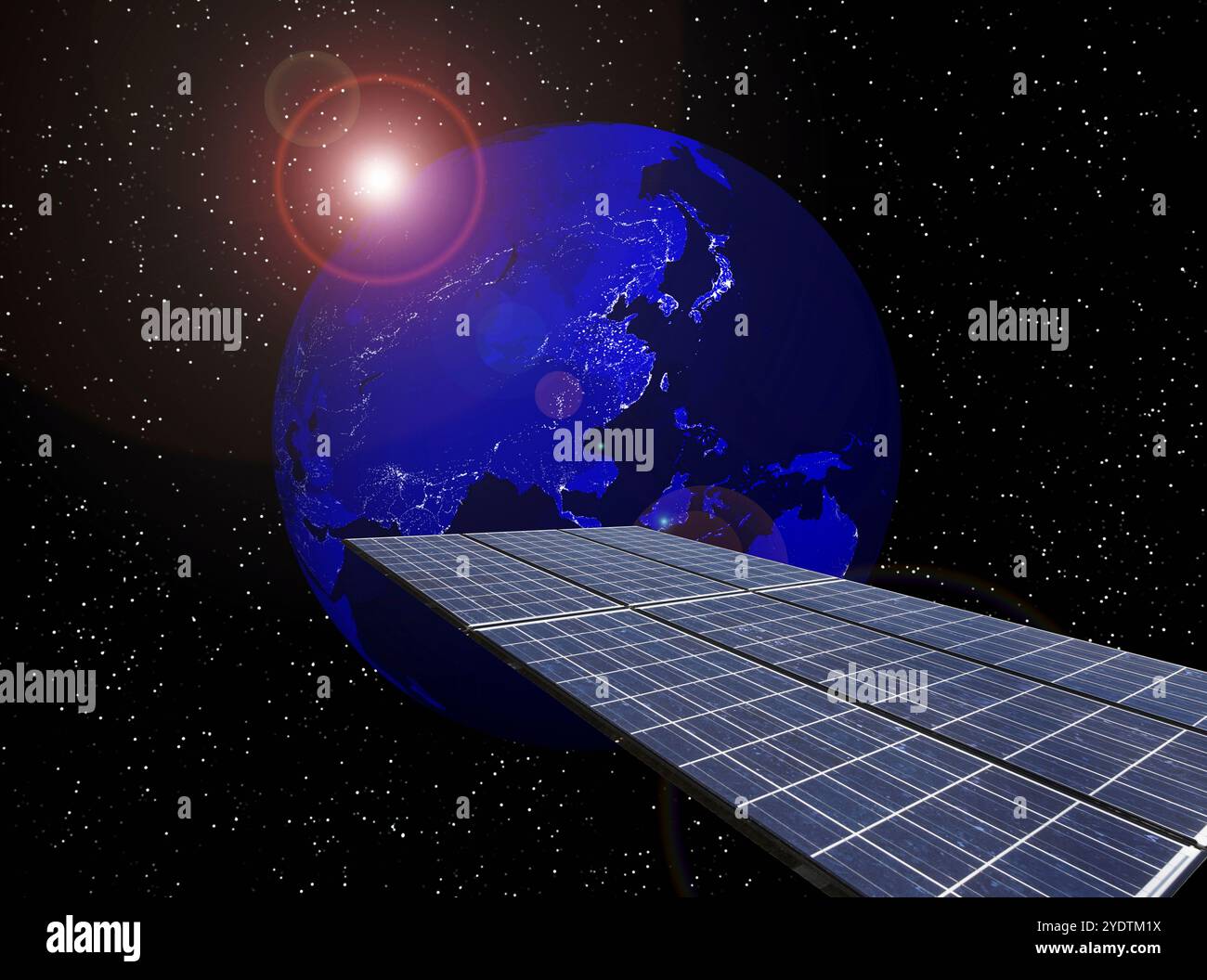 Space satellite with solar panels hi-res stock photography and images ...