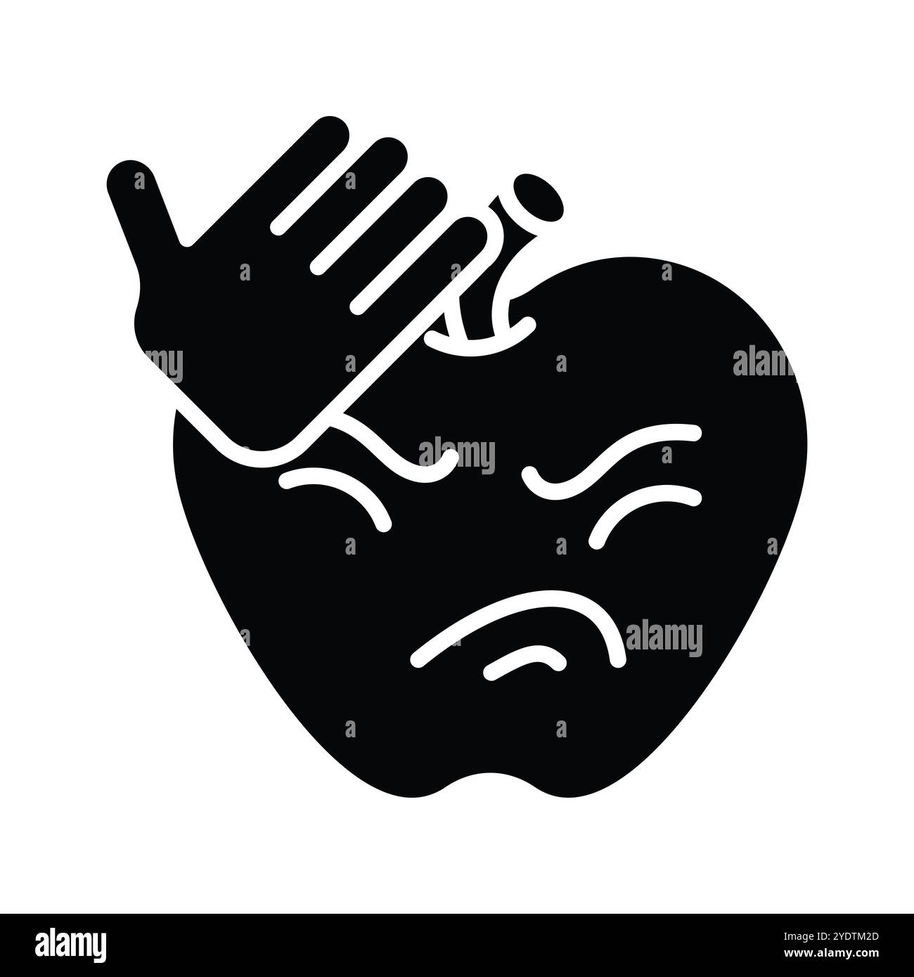 Get this creative icon of frustrated emoji, ready to use vector Stock ...