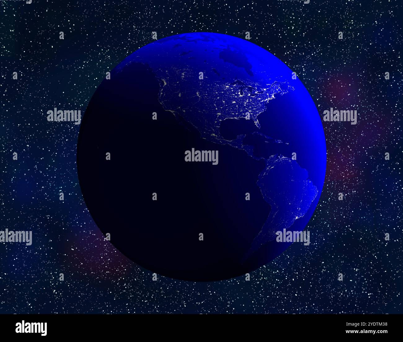 Globe at night Stock Photo - Alamy