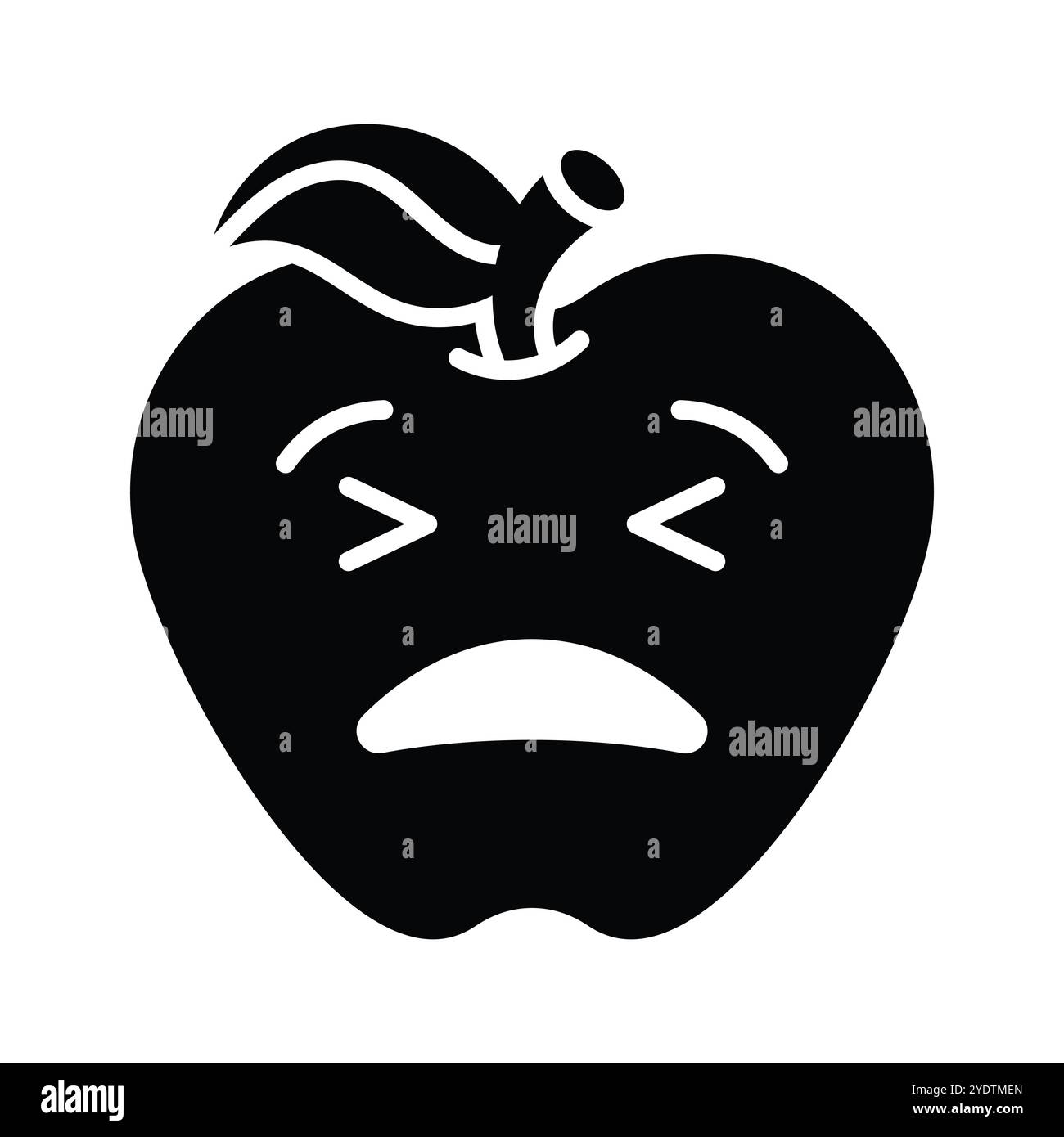 Painful expression, trendy icon of pain emoji, editable vector Stock ...