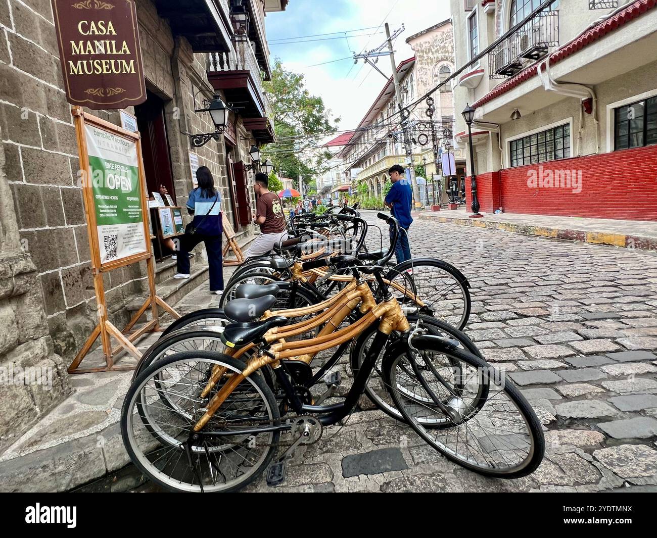 Manila, Philippines. 15th Oct, 2024. Traditional bamboo bicycles can be ...