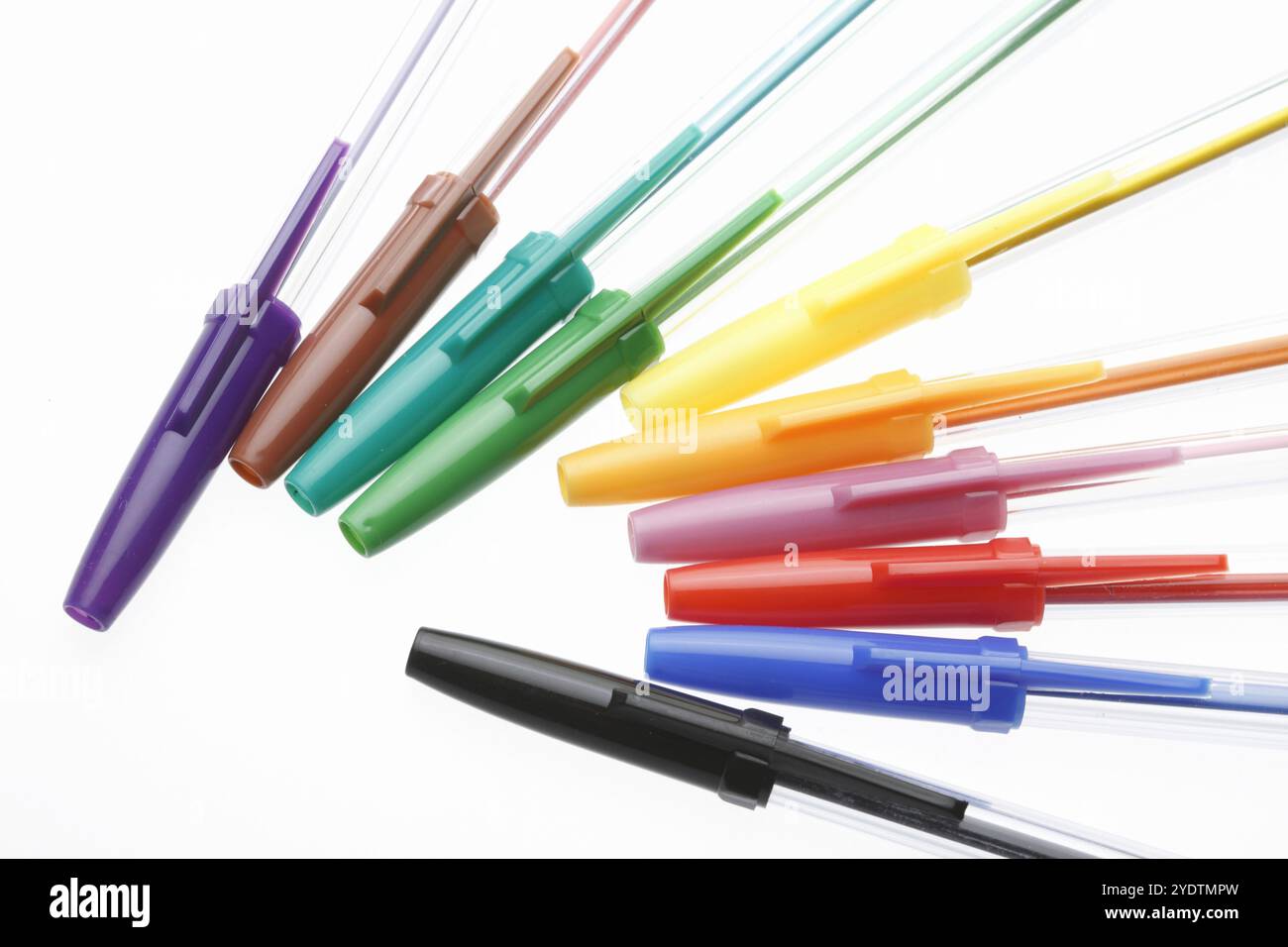 Colourful ballpoint pens Stock Photo - Alamy