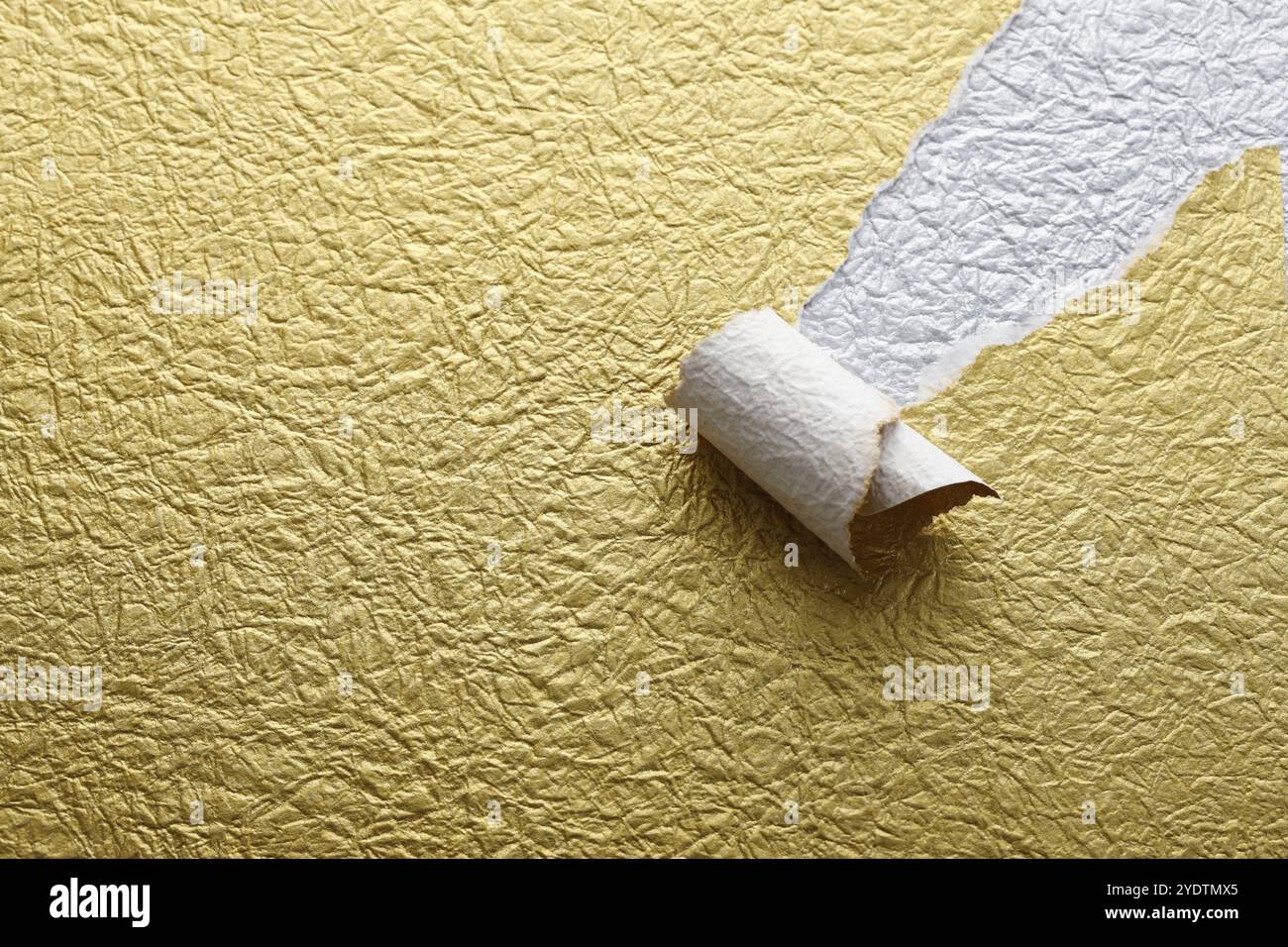 Gold paper tear hi-res stock photography and images - Alamy