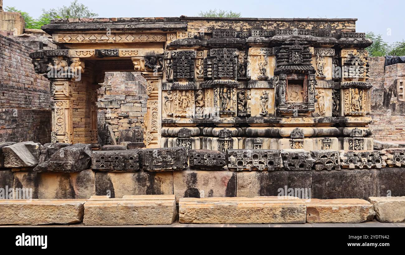 Side view of Bhuteshwara Shiv Temple, a 10th-century monument, located ...