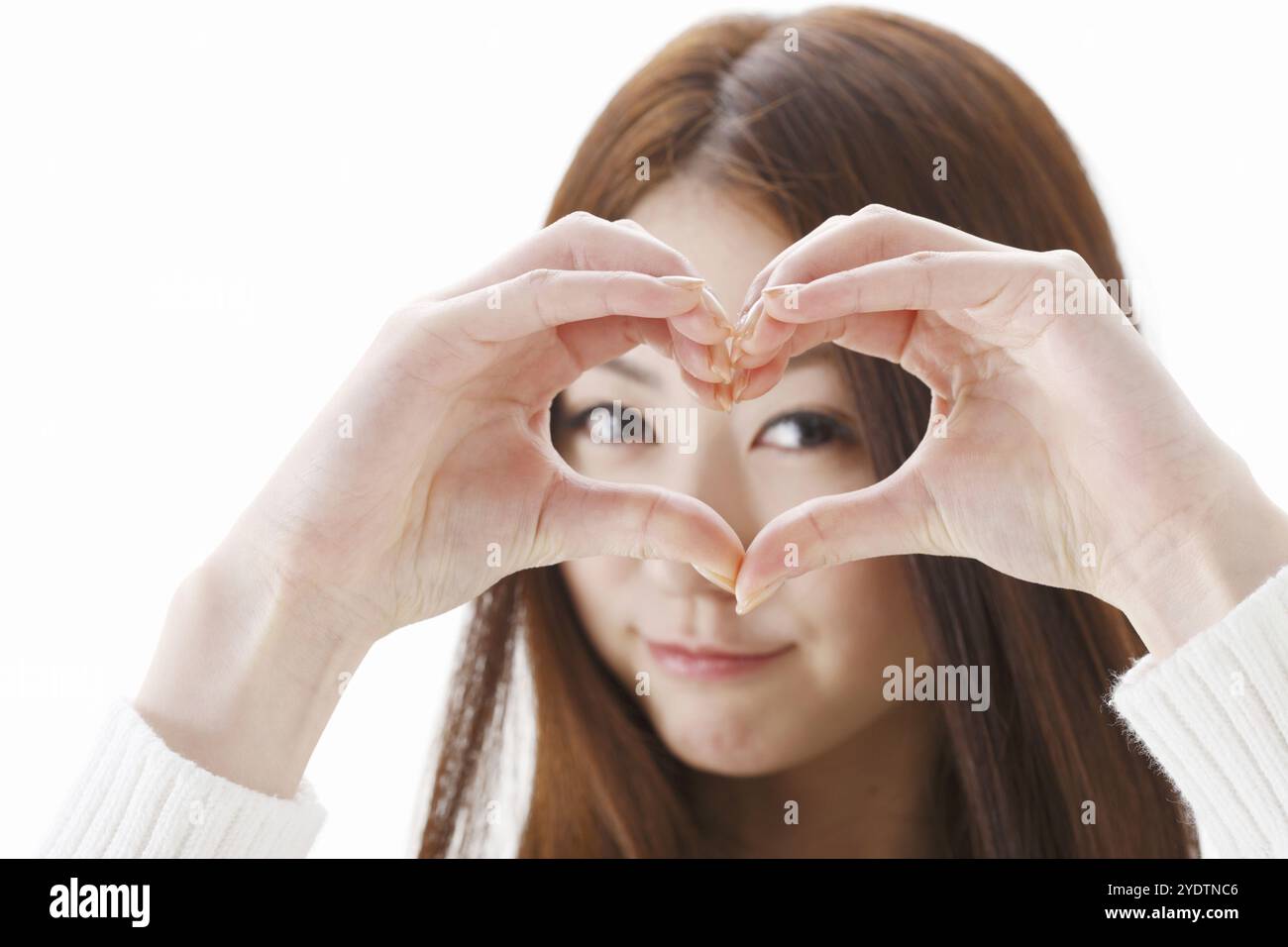 Heart on hand Stock Photo - Alamy
