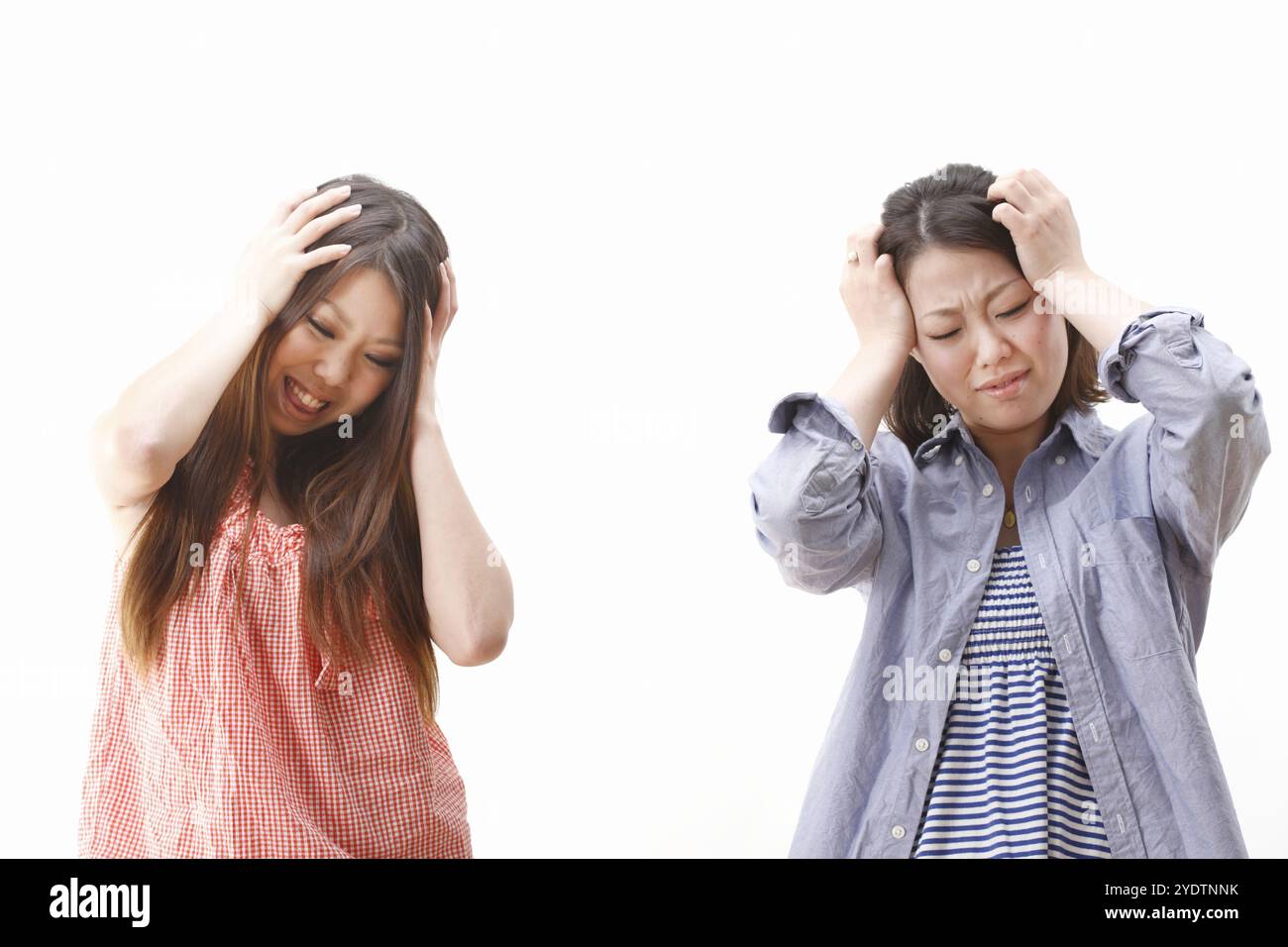 Women in distress Cut Out Stock Images & Pictures - Alamy