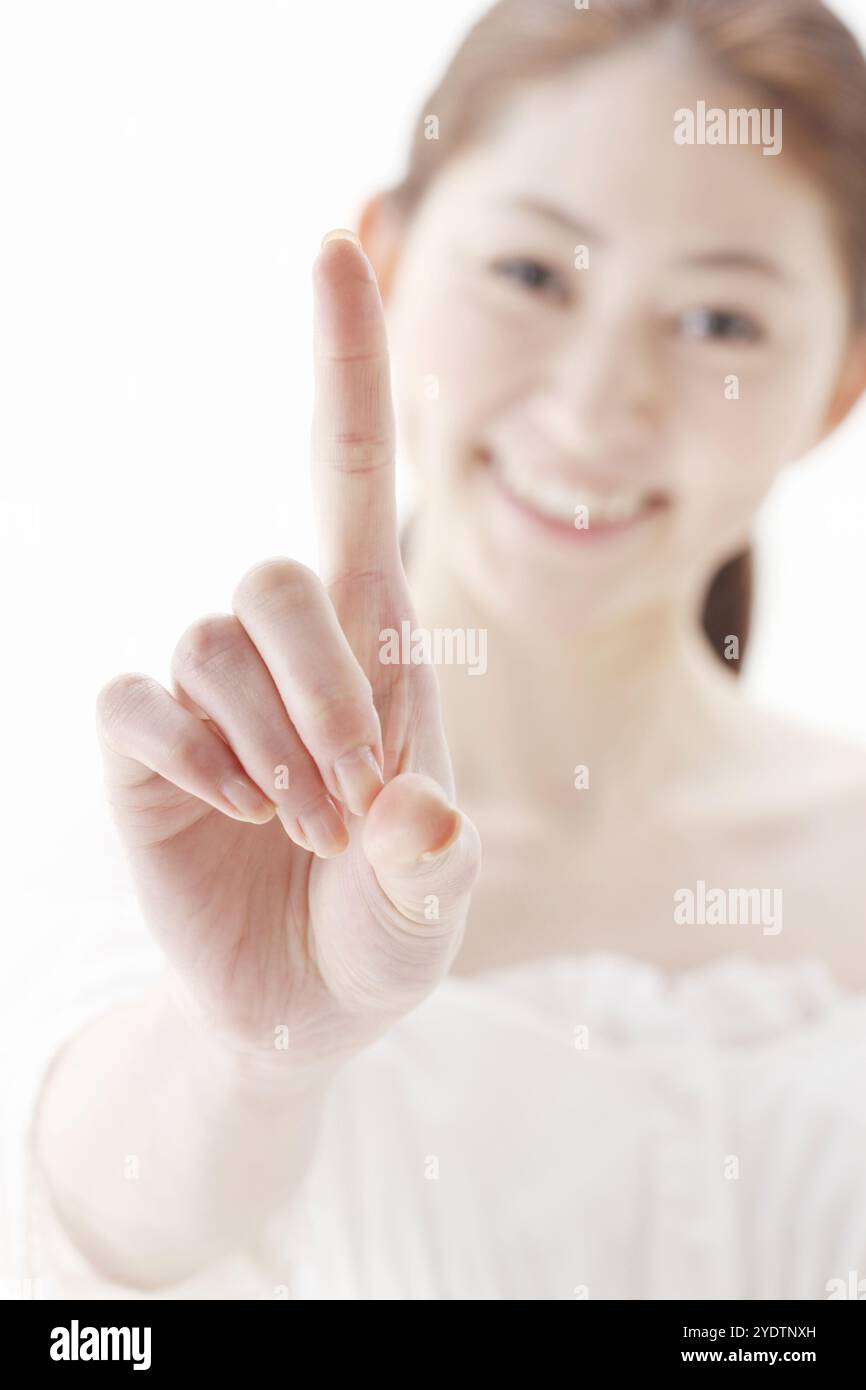 Female index finger Stock Photo - Alamy