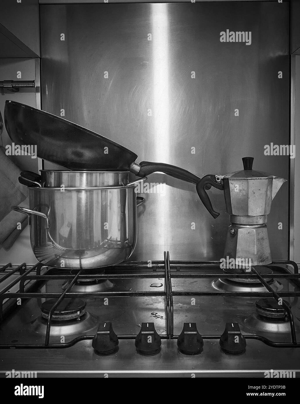 Italian stove Black and White Stock Photos & Images - Alamy