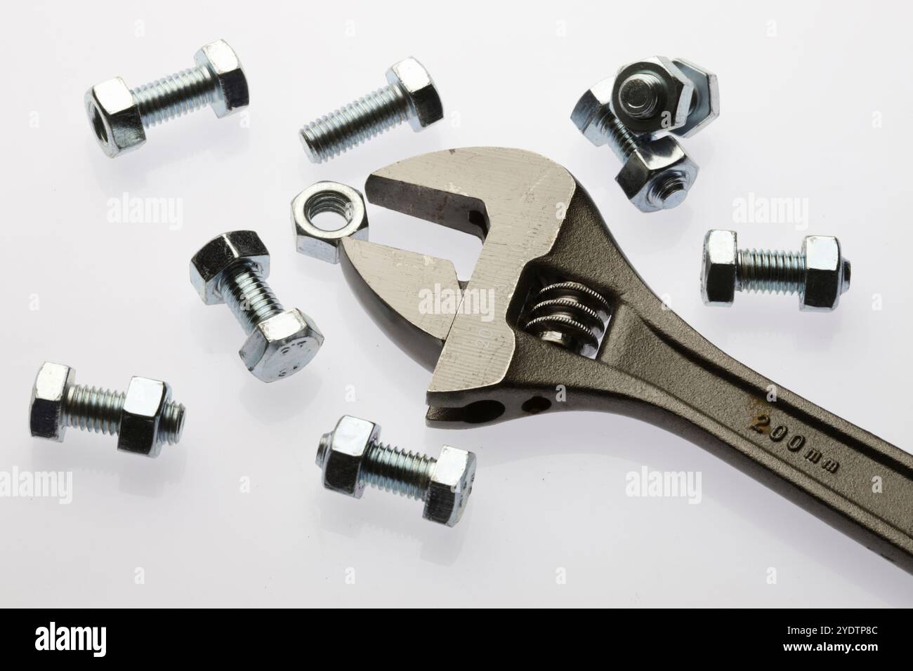 Spanner and bolt Stock Photo - Alamy
