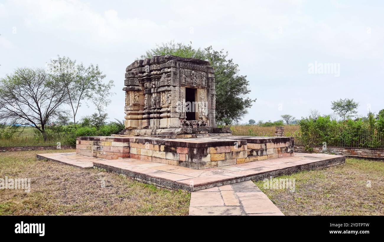 View of Ekla Temple featuring a high platform, located in Kadwaya ...