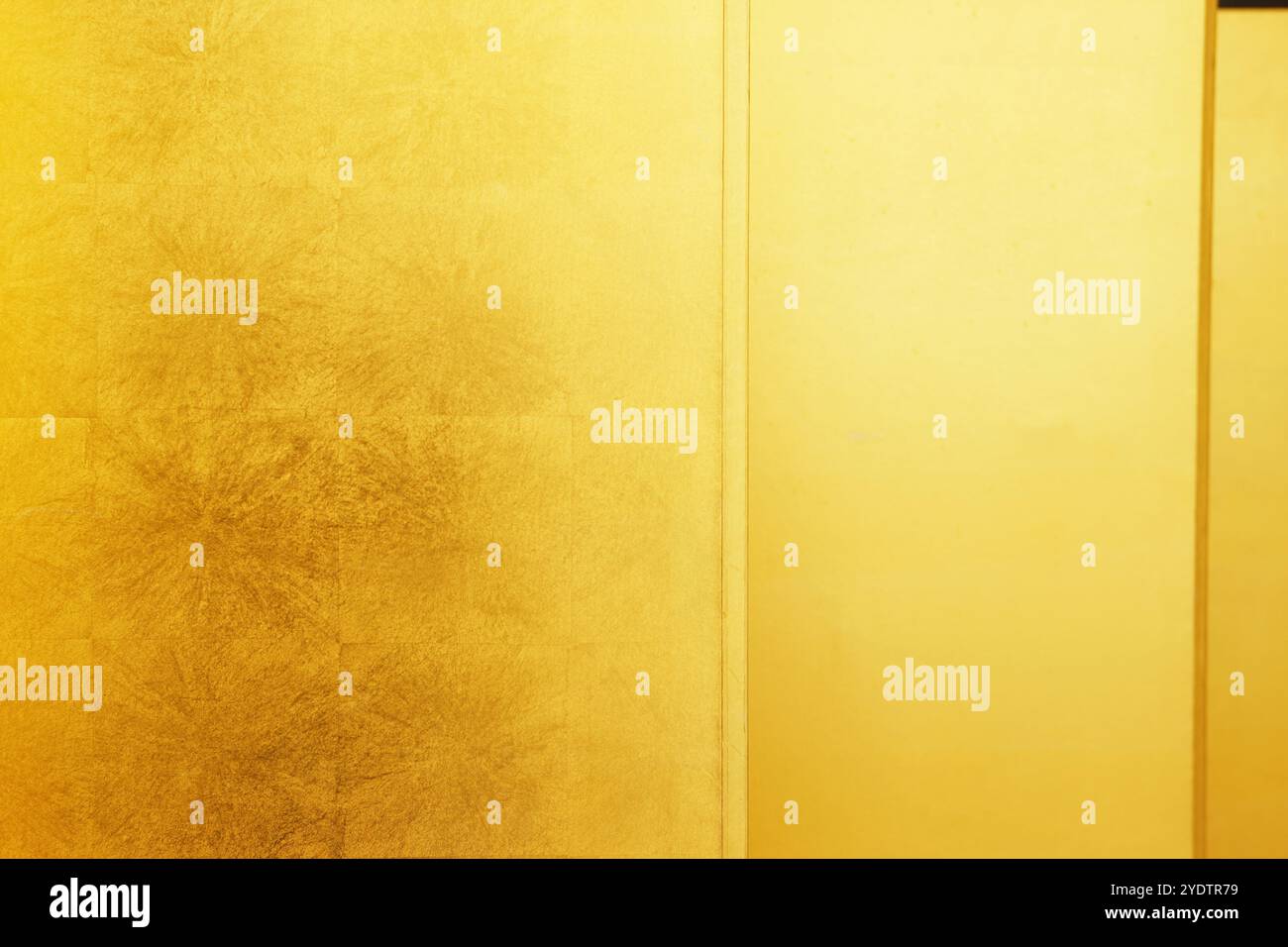Golden folding screen Stock Photo - Alamy
