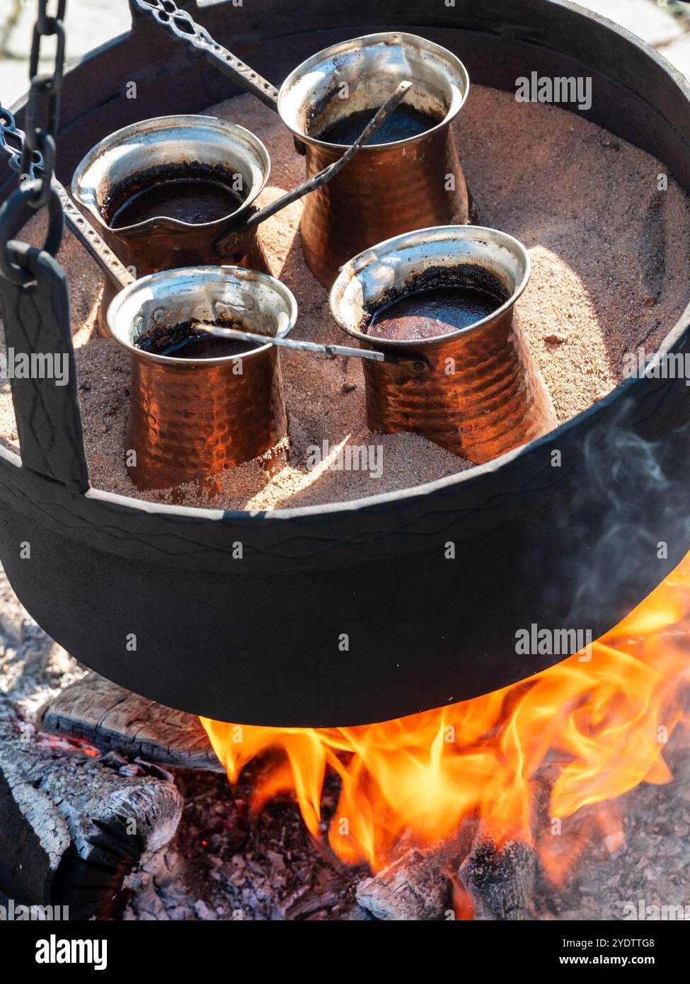 Turkish coffee pot fire hi-res stock photography and images - Alamy