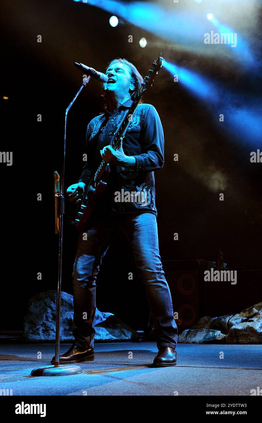 Milan Italy 31/11/2010: Red Canzian,bassist of the Italian rock pop ...