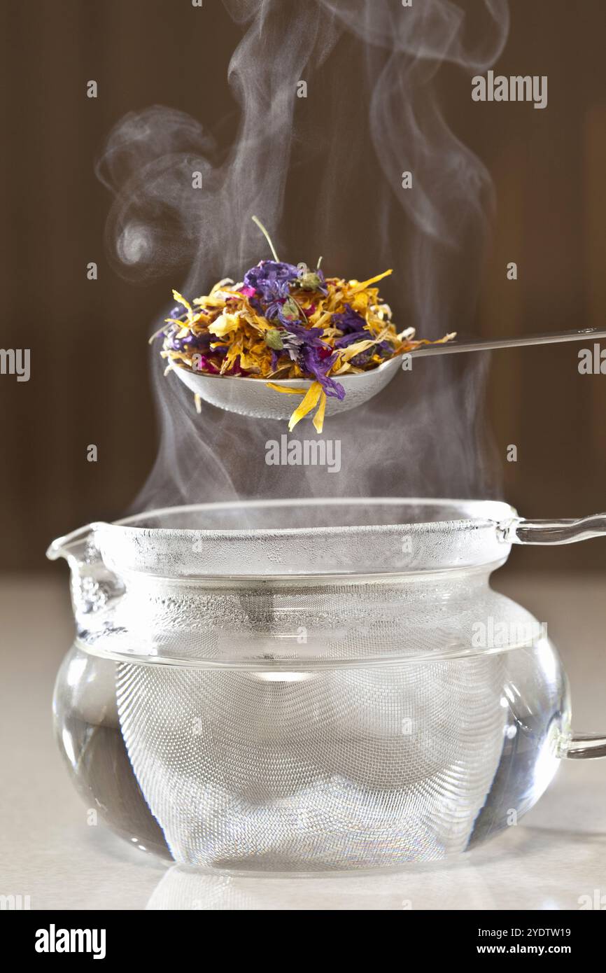 Making herbal tea Stock Photo - Alamy