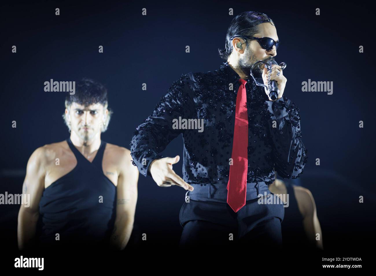 Italian singer Music Concert - MAHMOOD Mahmood during the Tour 2024 on ...