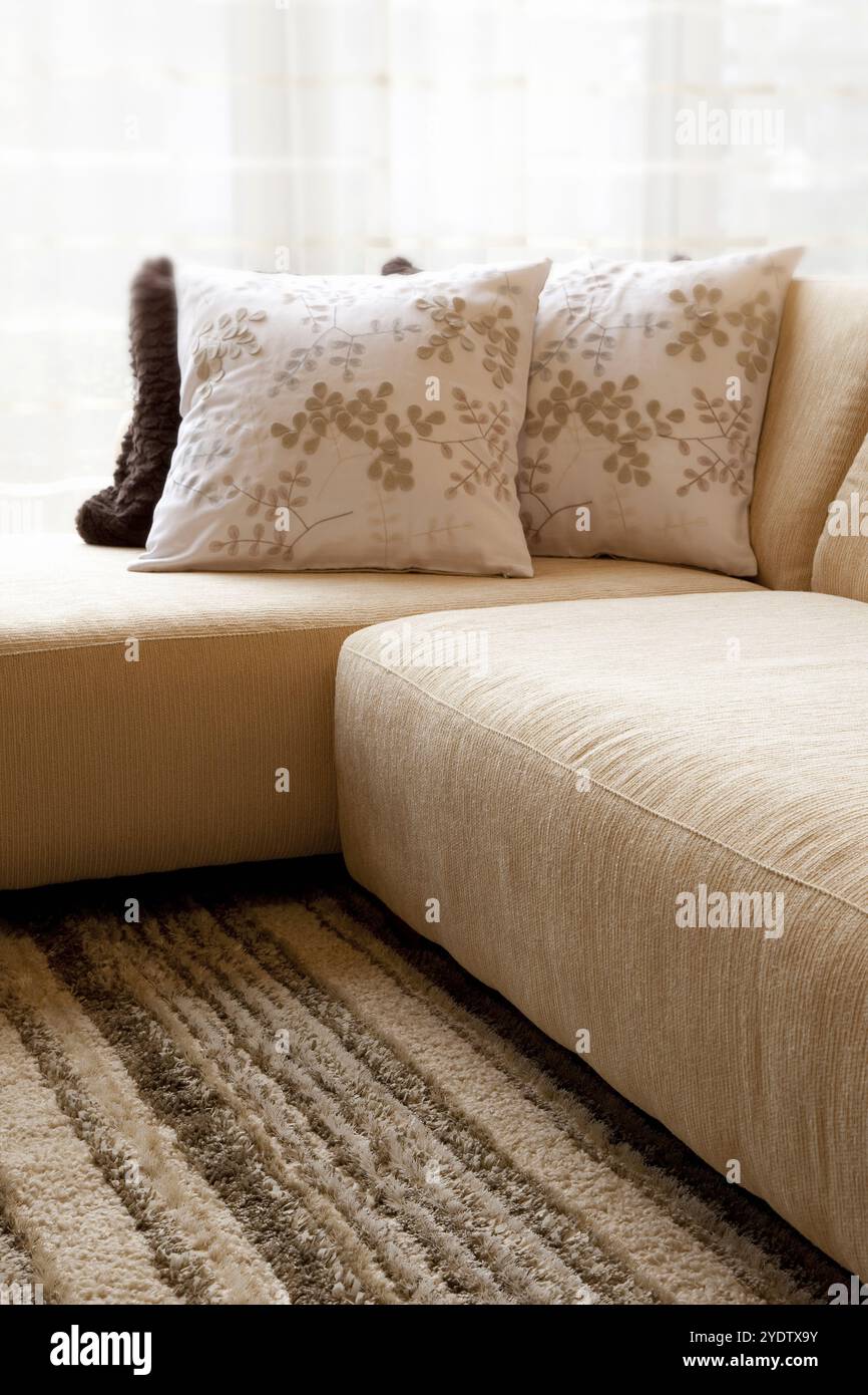 Living room window sofa Stock Photo - Alamy