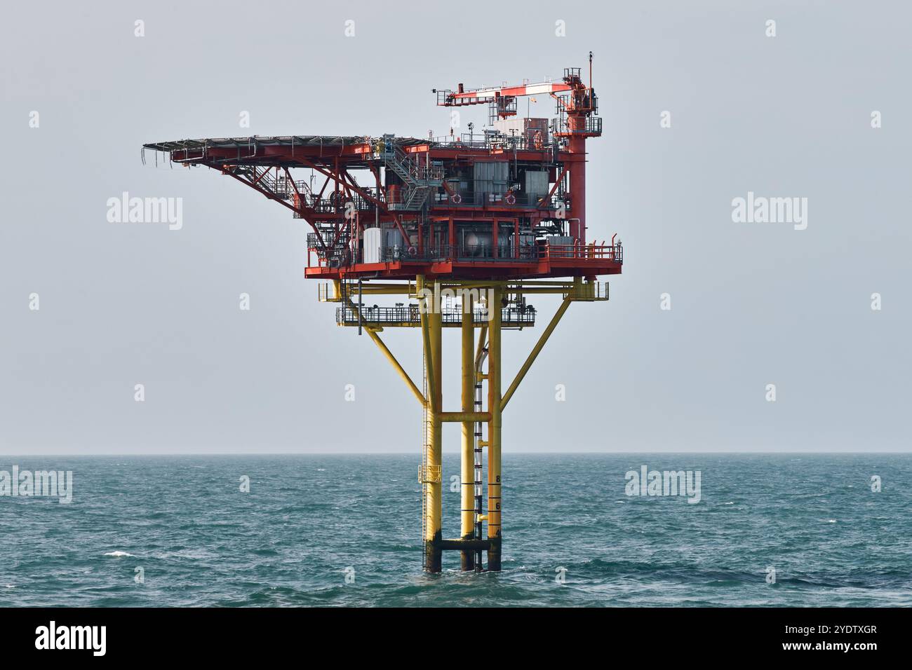 Unmanned offshore oil platform in the sea Stock Photo - Alamy