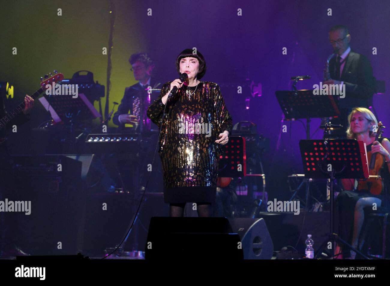 Mireille Mathieu at her Berlin concert as part of her farewell tour ...