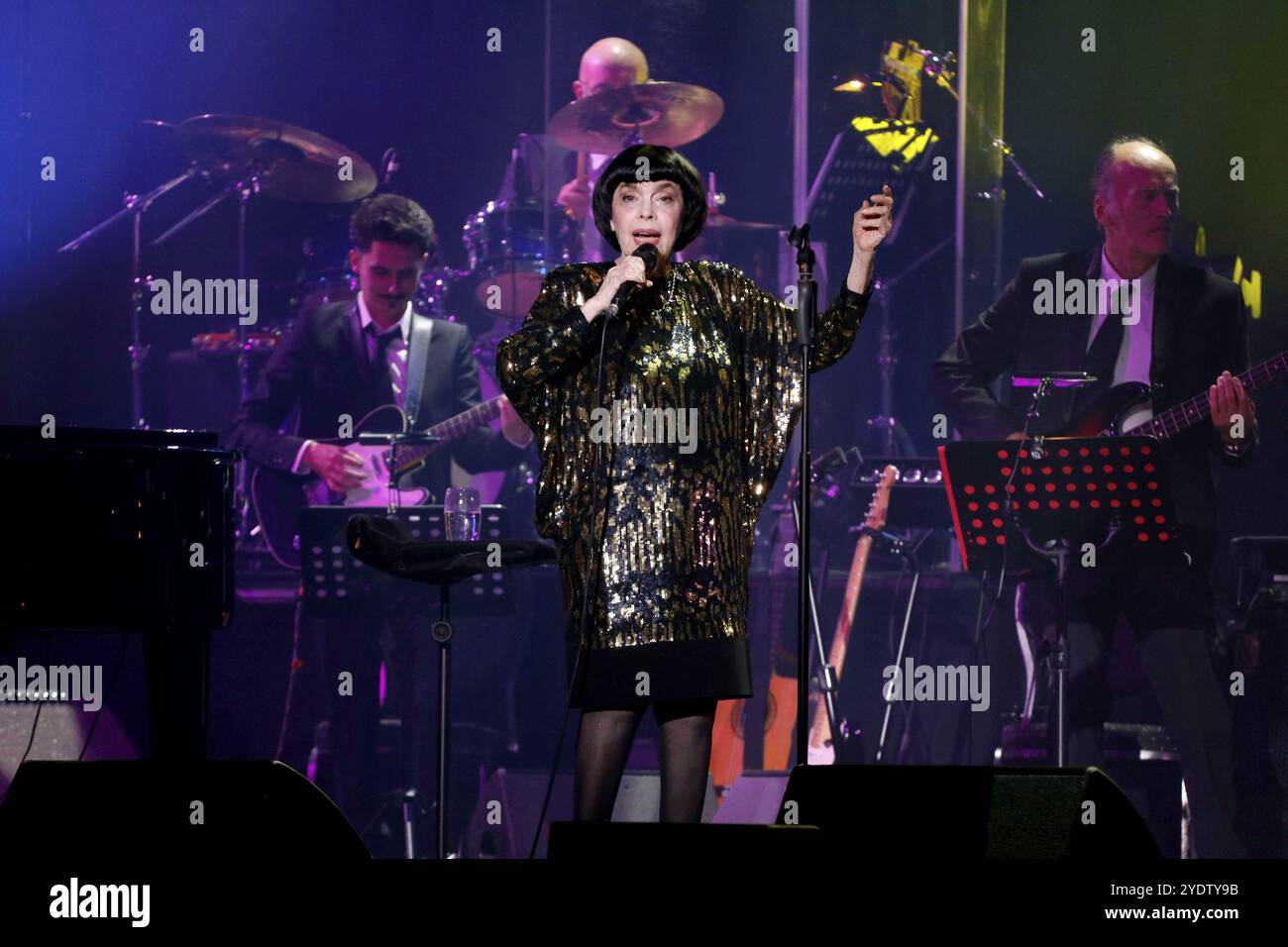 Mireille Mathieu at her Berlin concert as part of her farewell tour ...
