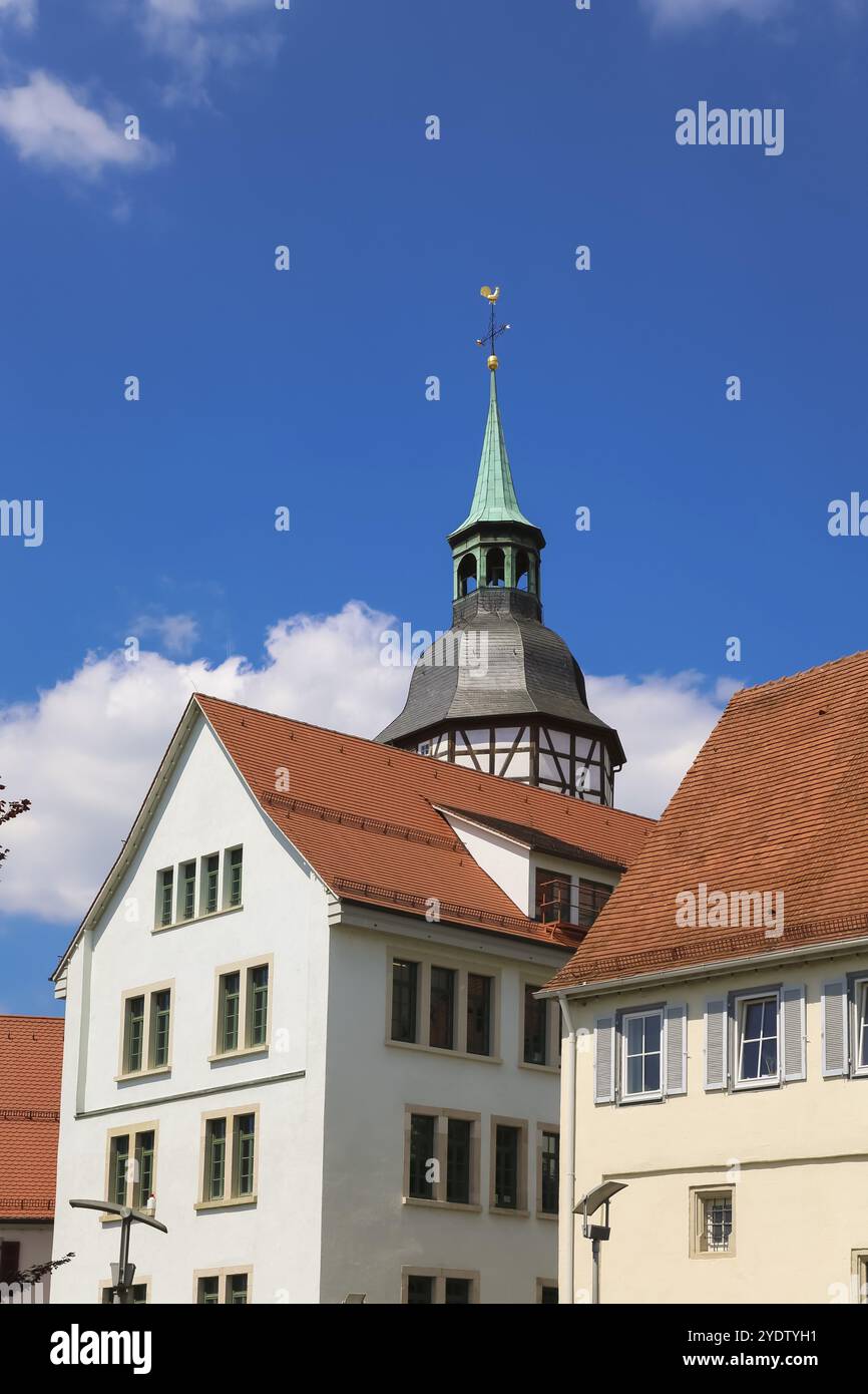 Church tower of the collegiate church of St Pancratius, Protestant ...