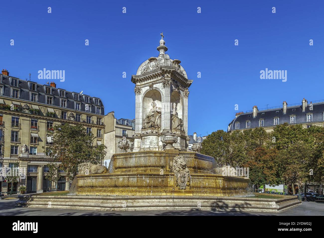 The Fountain Saint-Sulpice is a monumental fountain located in Paris ...