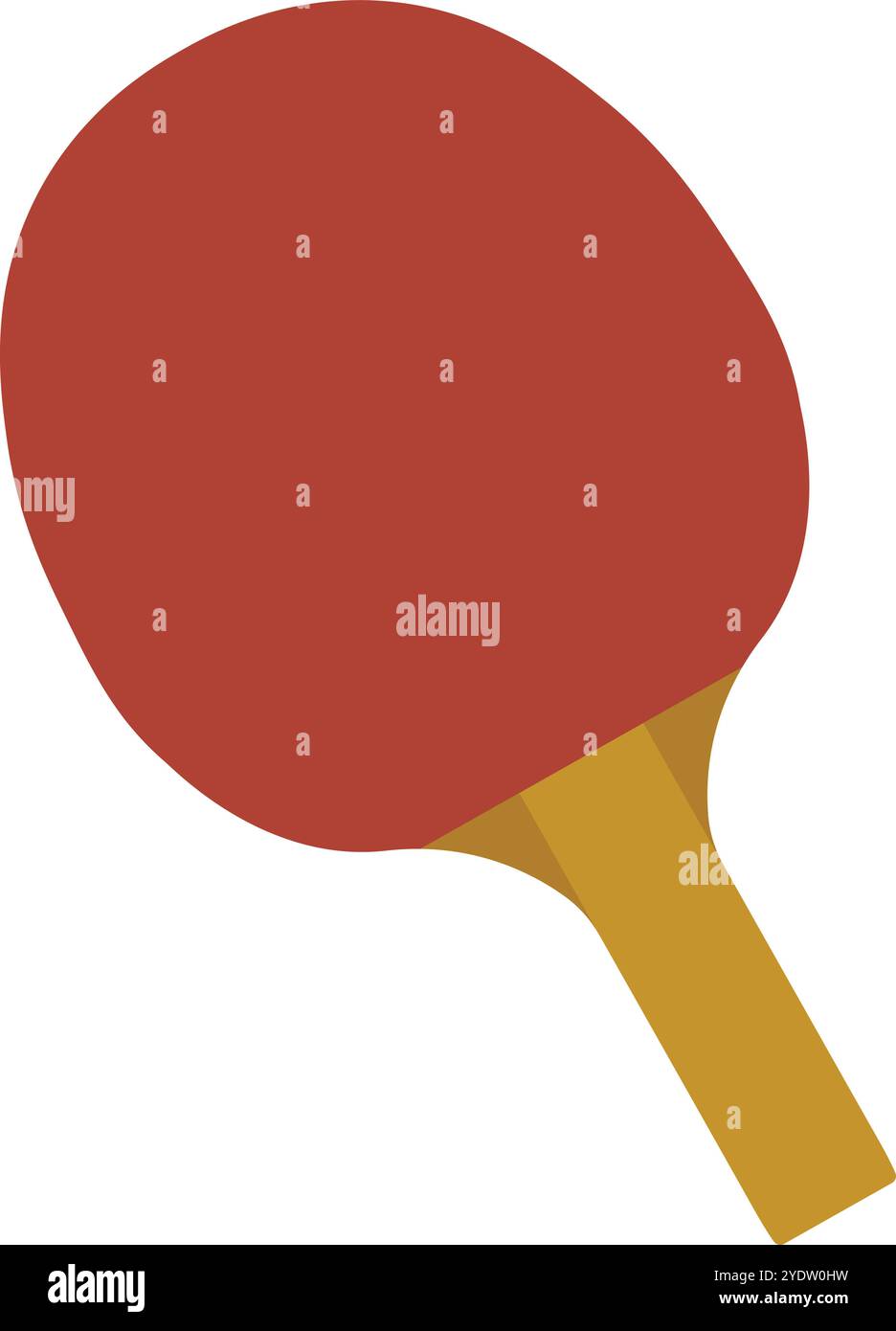Vector isolated drawing of table tennis paddle on white background ...