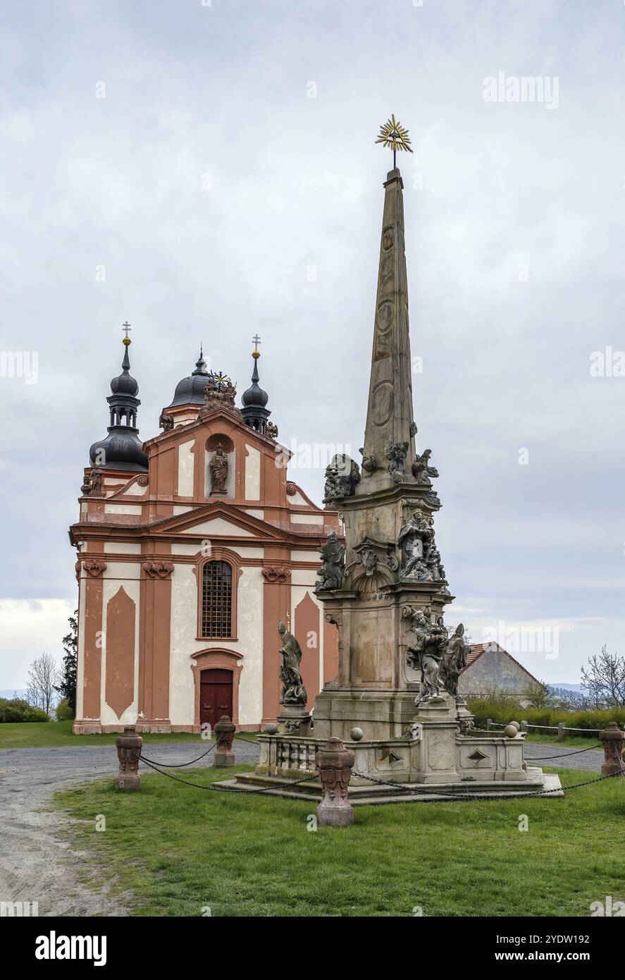 Church Of The Holy Trinity and Column of the Holy Trinity in Valec ...