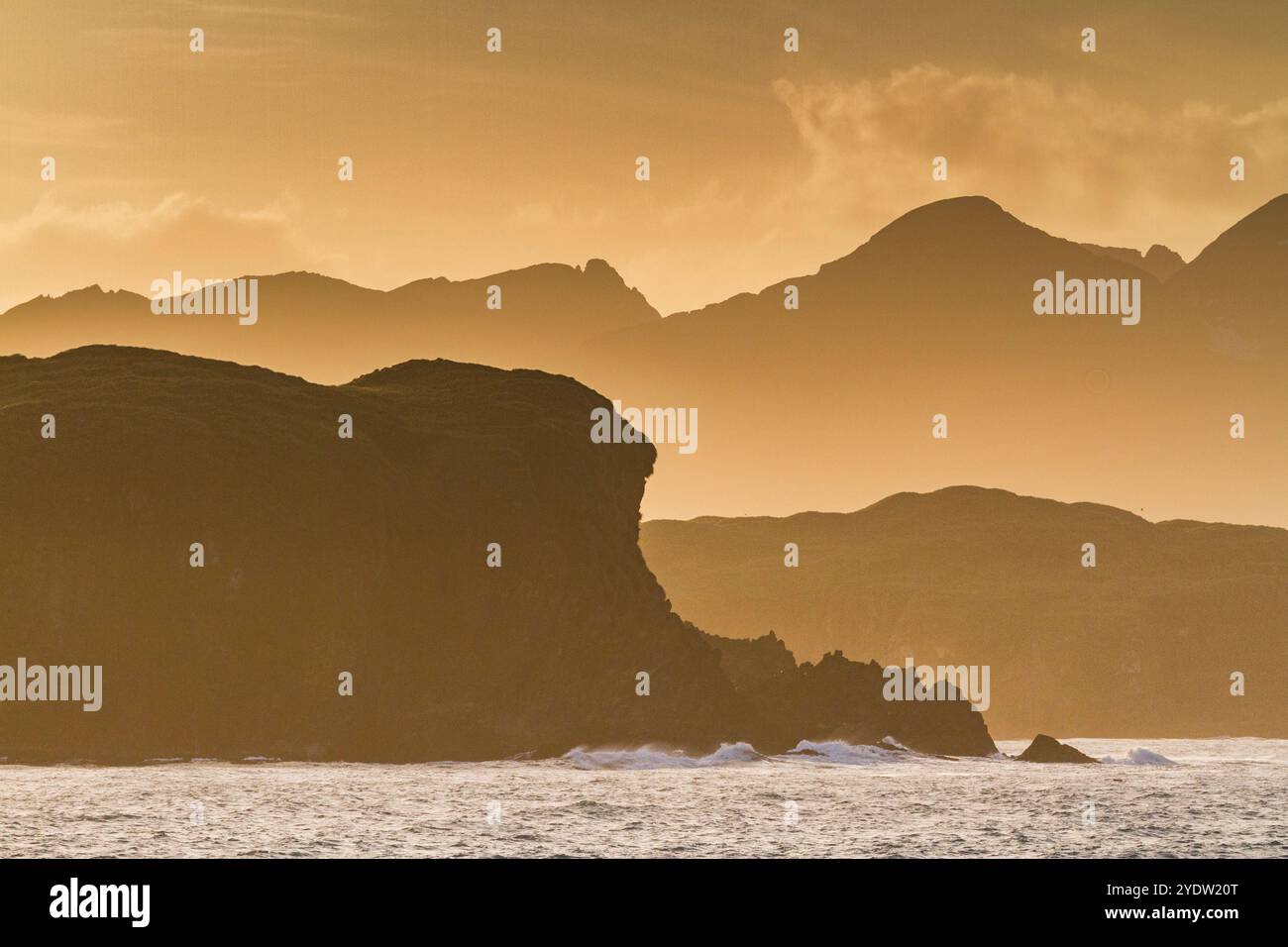 Sunrise in South Georgia, Southern Ocean, Polar Regions Stock Photo - Alamy