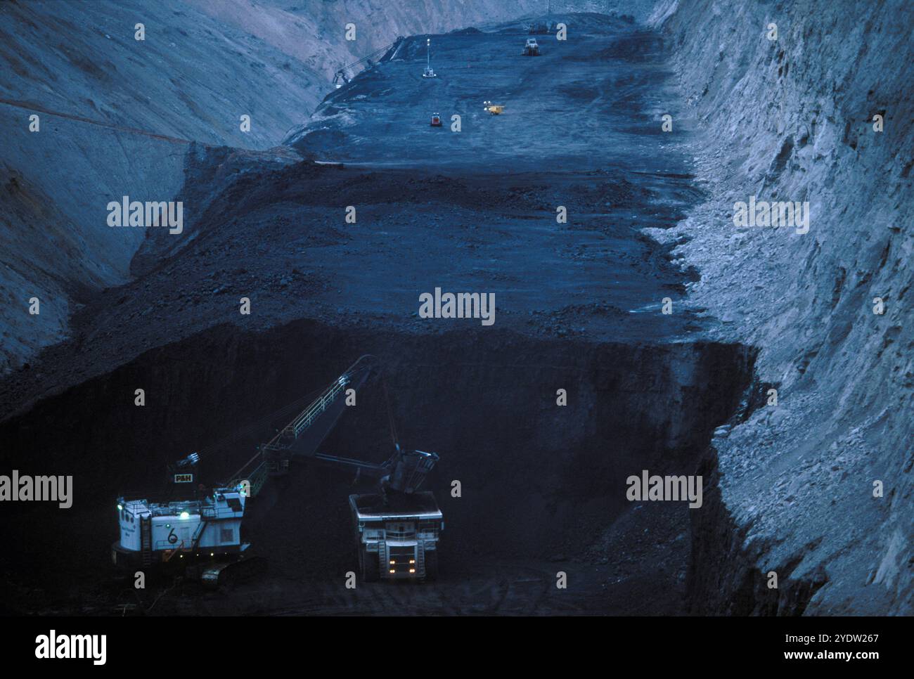 Black Thunder coal mine on Thunder Basin National Grassland, WY Stock ...