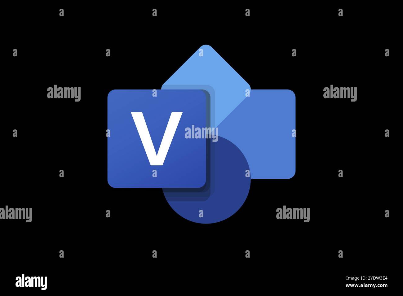 Technology, Microsoft Visio Microsoft Visio, Black background, Brand ...