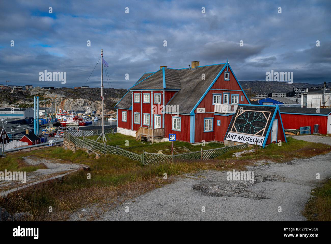 Overlook over Ilulissat, Western Greenland, Denmark, Polar Regions ...