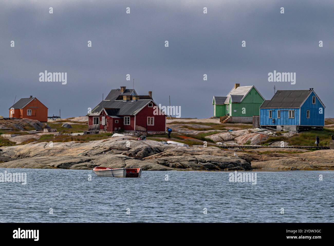 Little village of Oqaatsut, Western Greenland, Denmark, Polar Regions ...