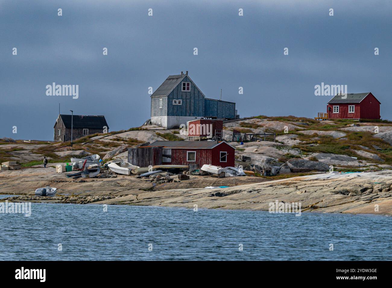 Little village of Oqaatsut, Western Greenland, Denmark, Polar Regions ...