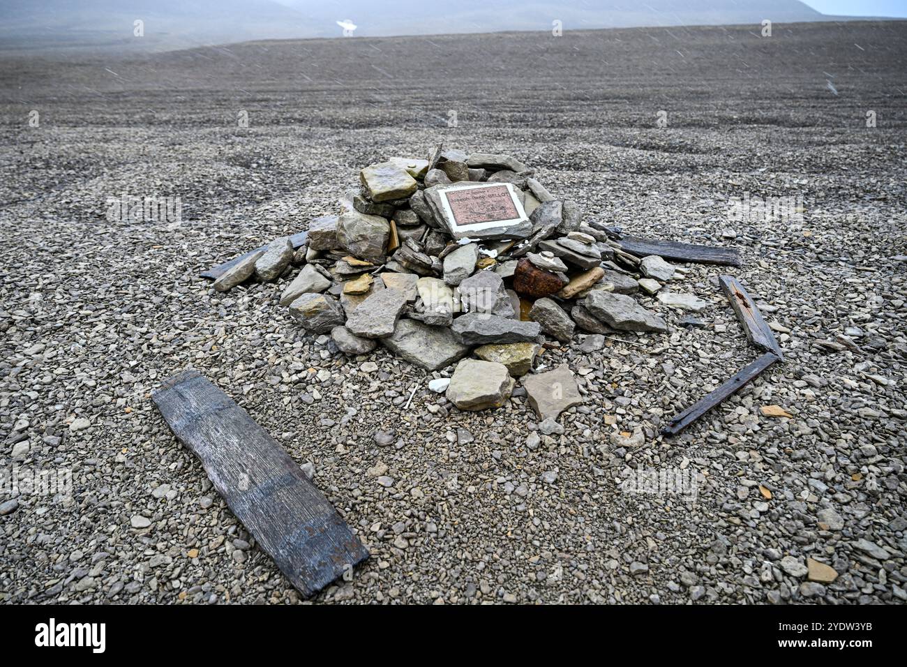 Gravestone from the Franklin expedition, Beechey island, Nunavut ...