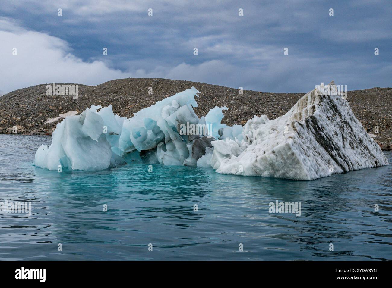 Iceberg on Belcher island, Devon island, Nunavut, Canadian Arctic ...