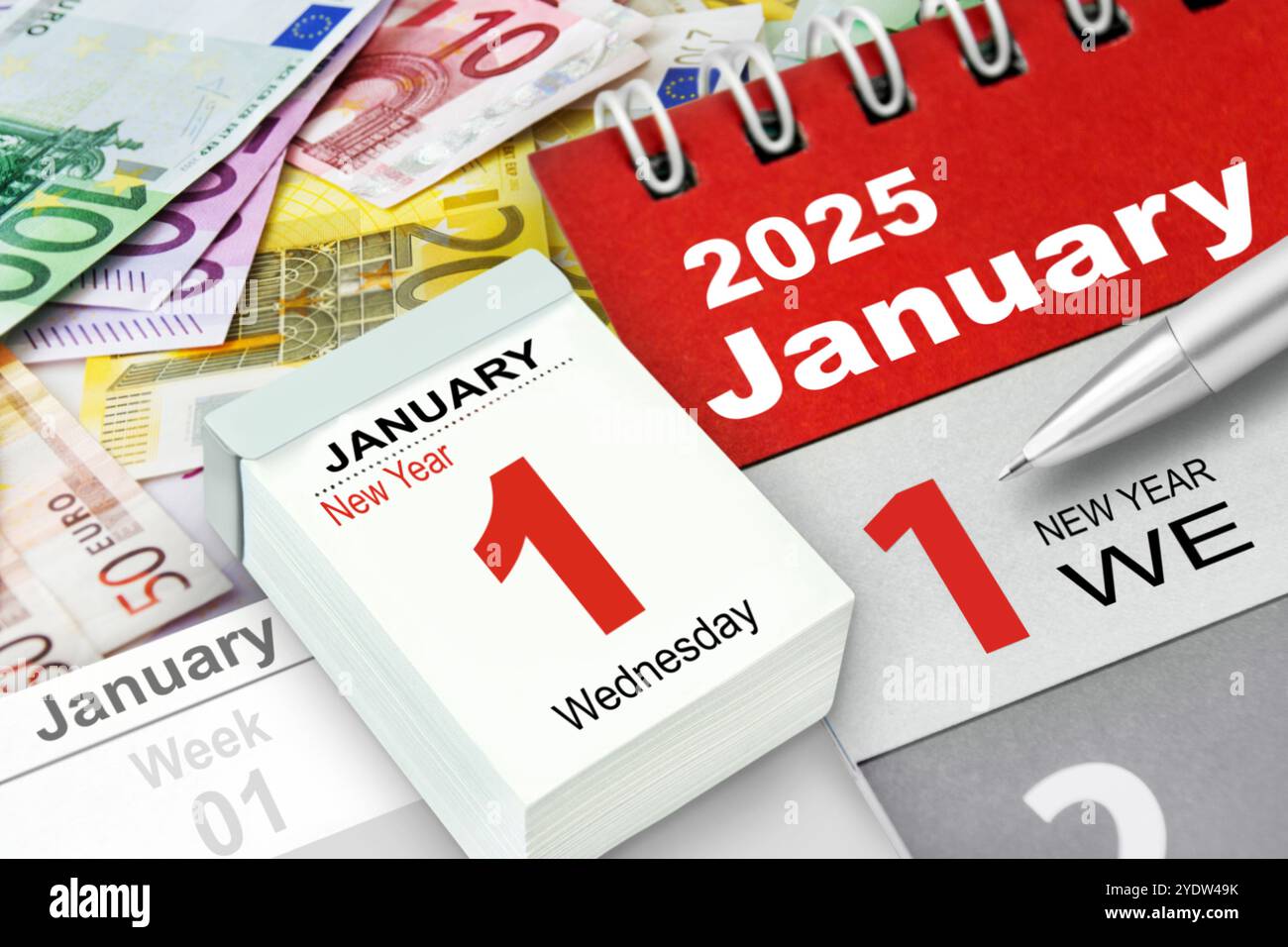 2025 year calendar week hi-res stock photography and images - Alamy
