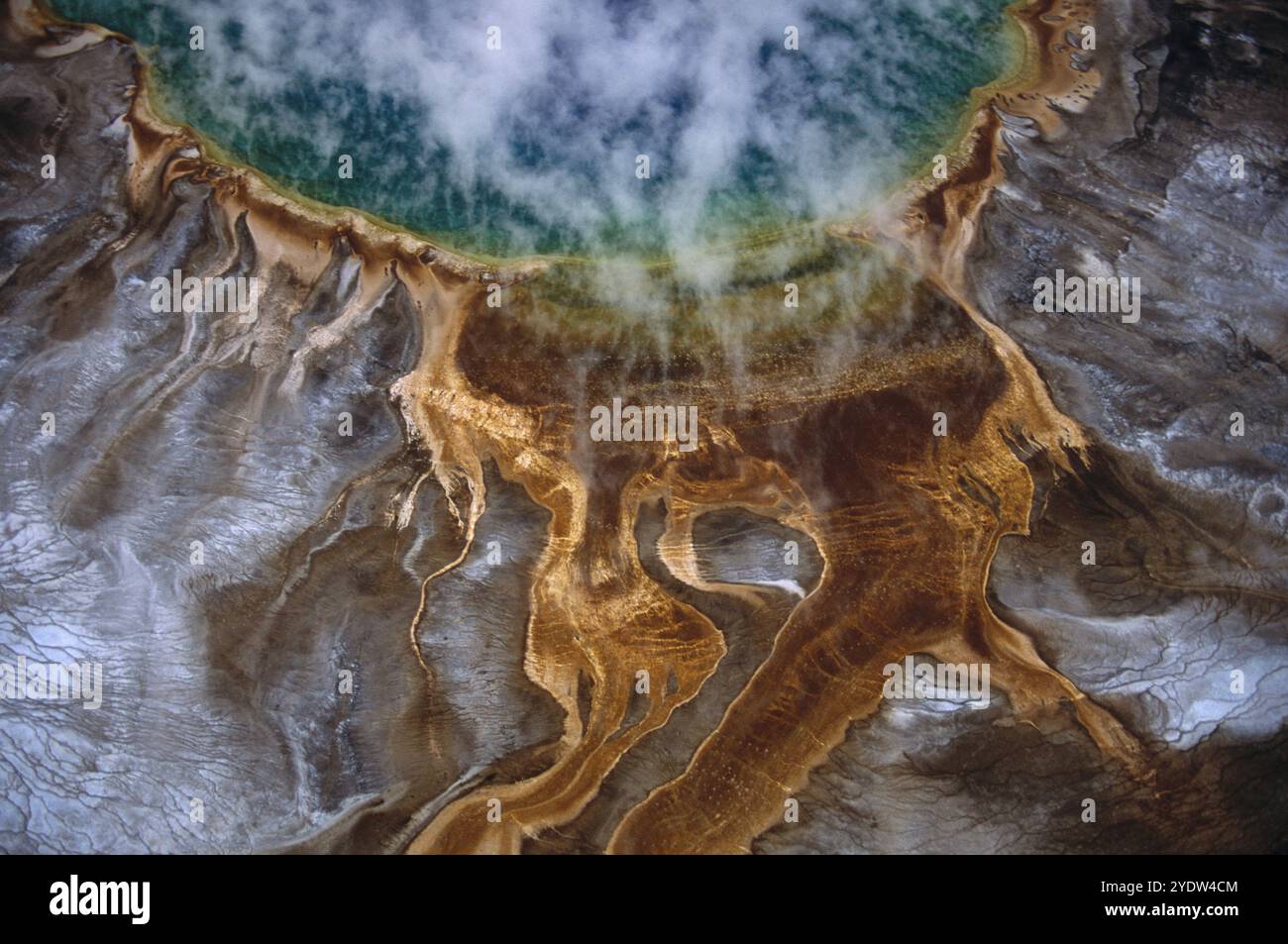 Aerial view grand prismatic spring hi-res stock photography and images - Alamy