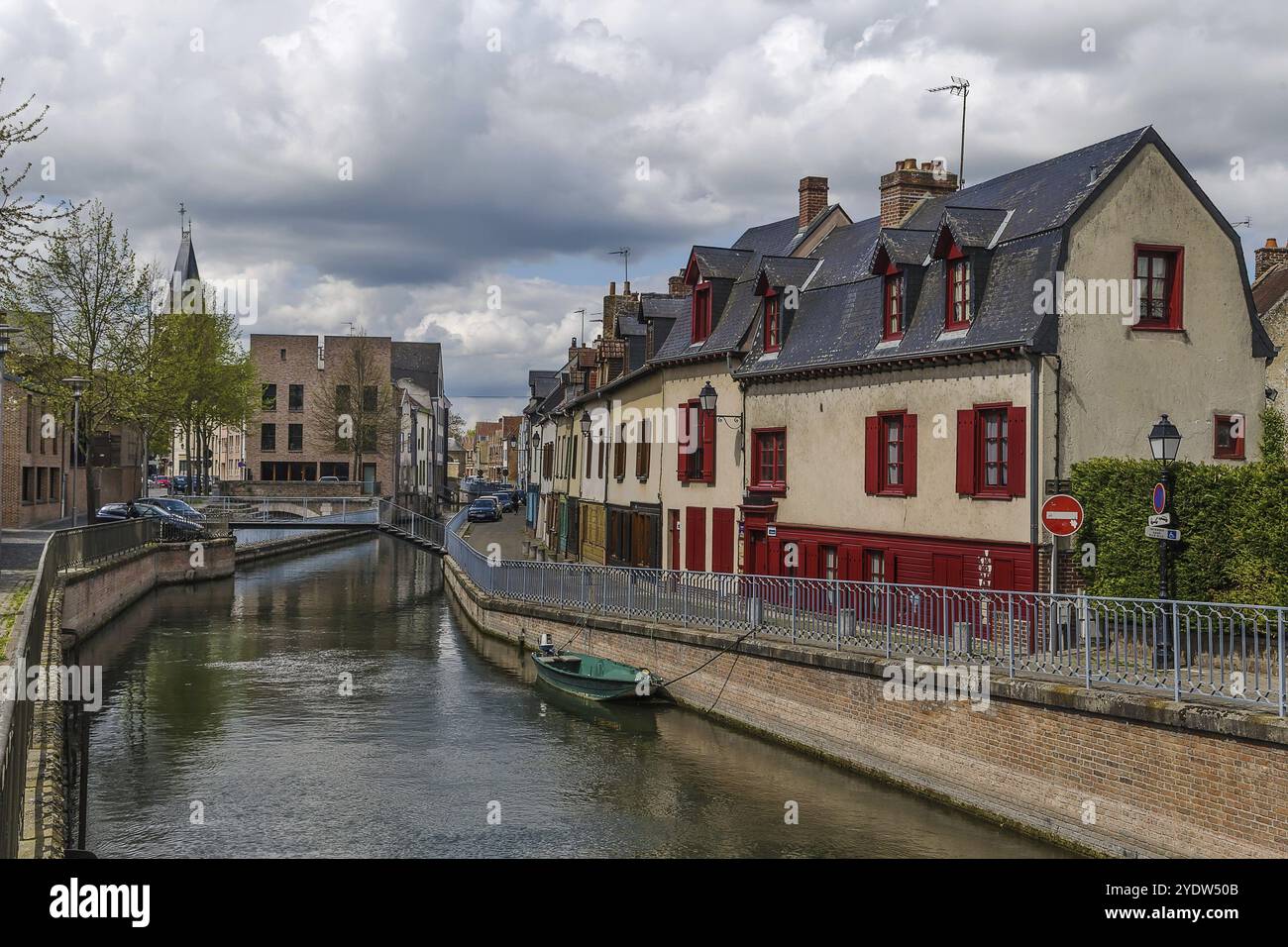 Embankment of Somme river in Amiens, France, Europe Stock Photo - Alamy
