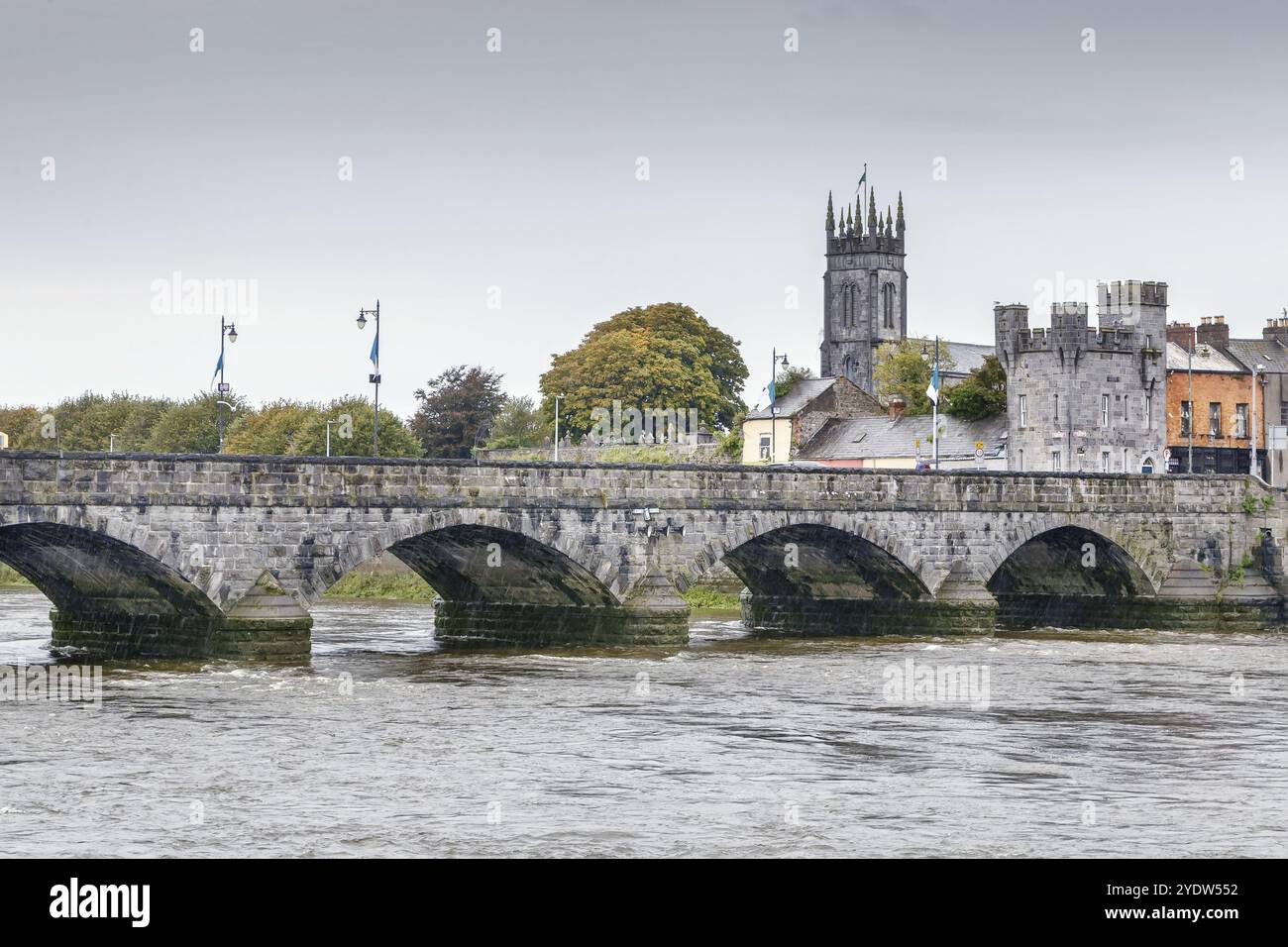Thomond bridge was completed in 1840 in Limerick, Ireland, Europe Stock ...