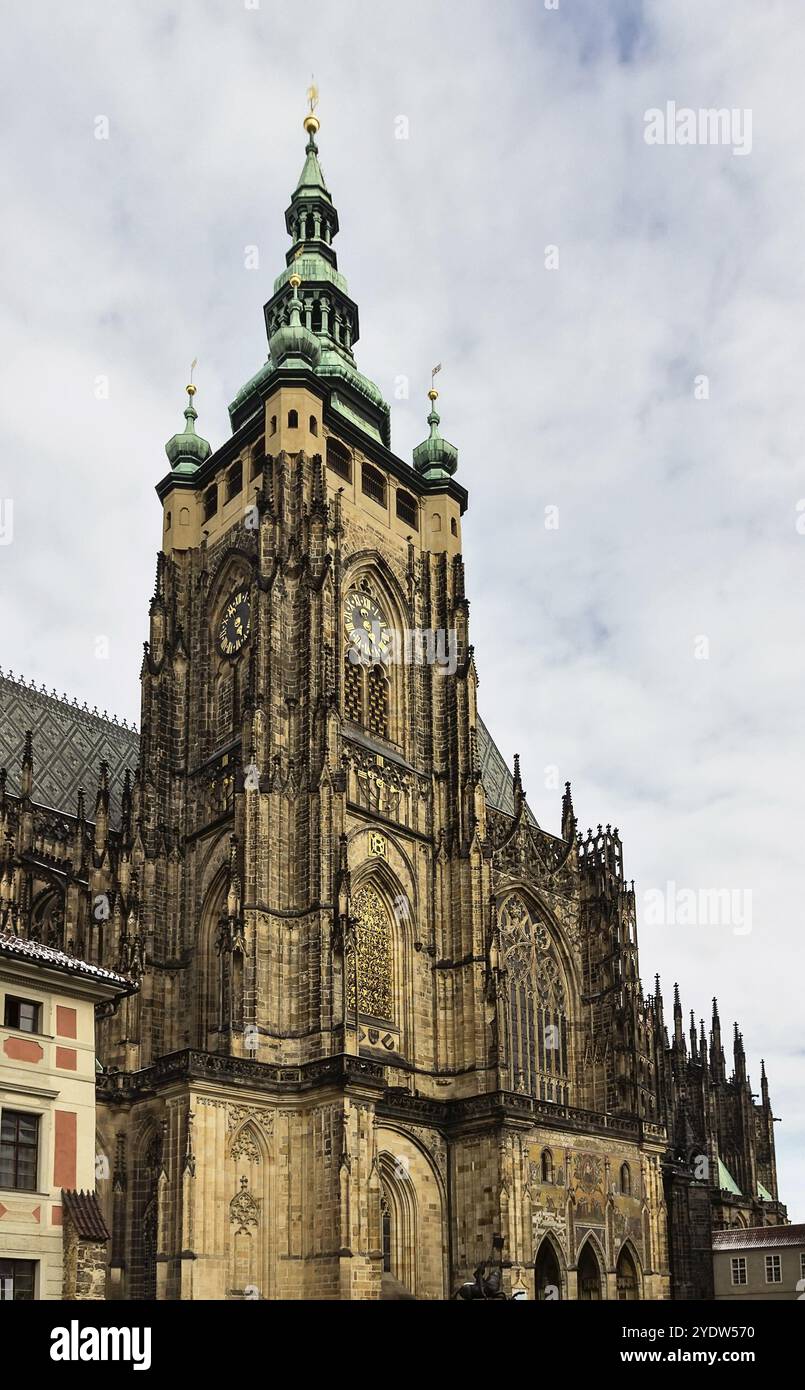Saint Vitus Cathedral located within Prague Castle. This cathedral is ...