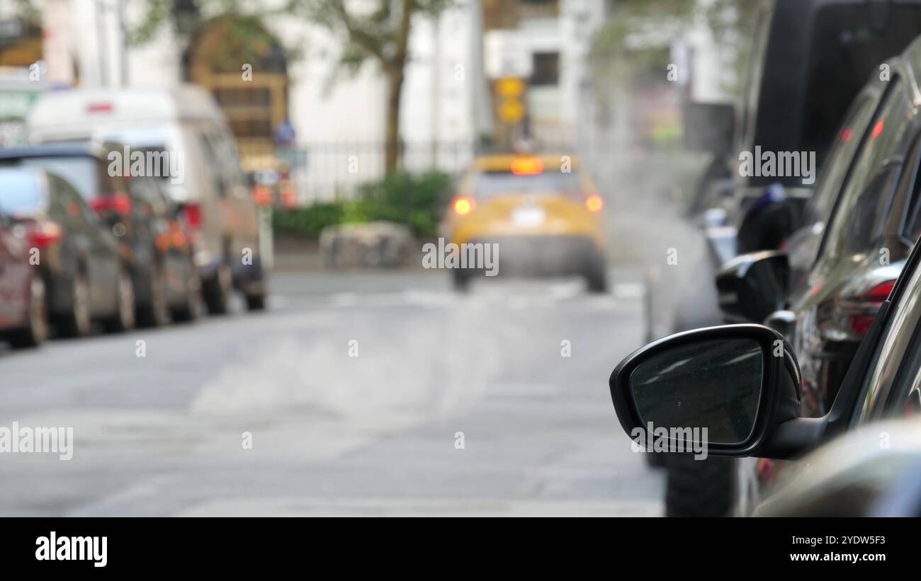 Steam from sewer manhole in hi-res stock photography and images - Alamy
