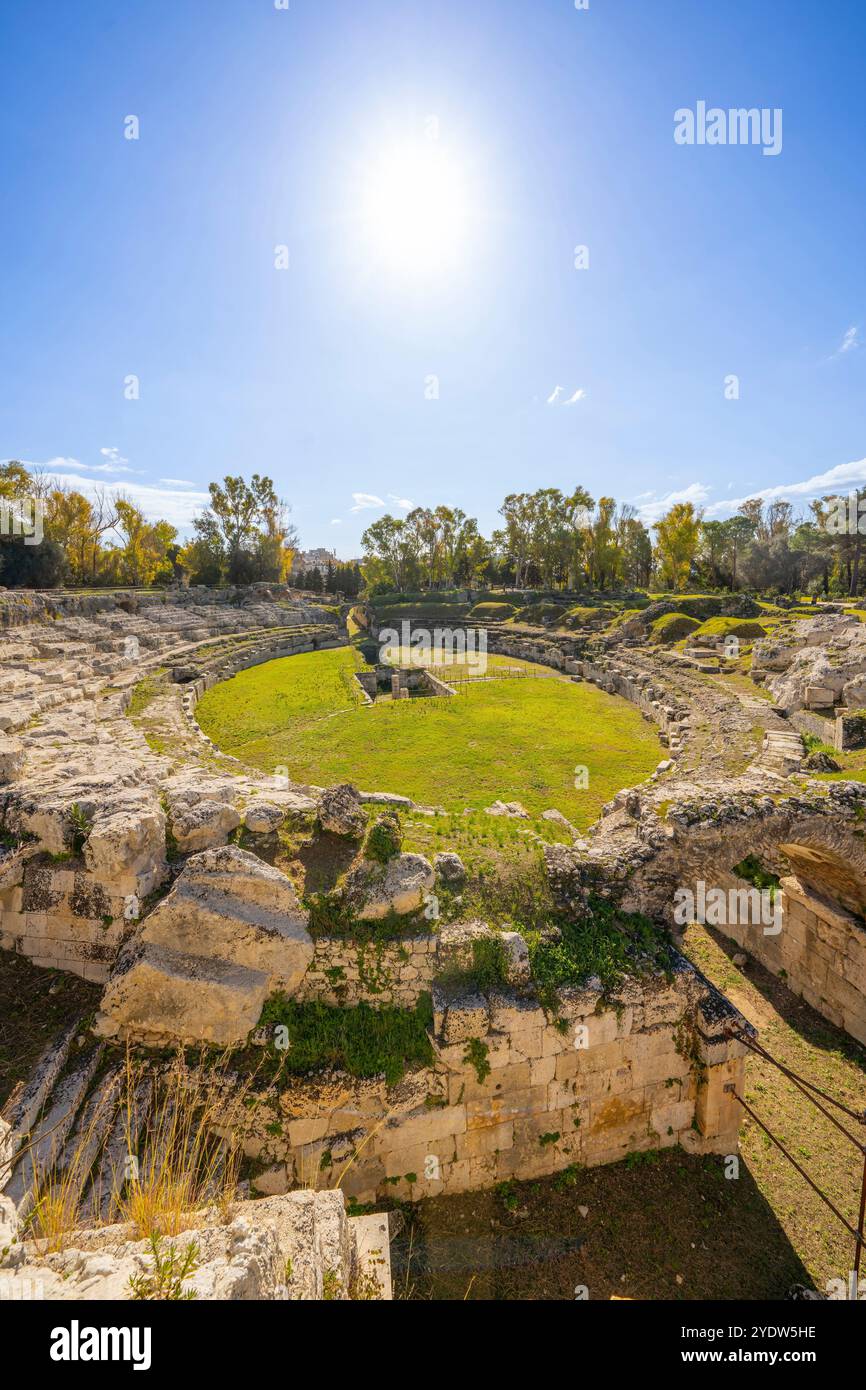 Roman Amphitheatre, Neapolis Archaeological Park, UNESCO World Heritage ...