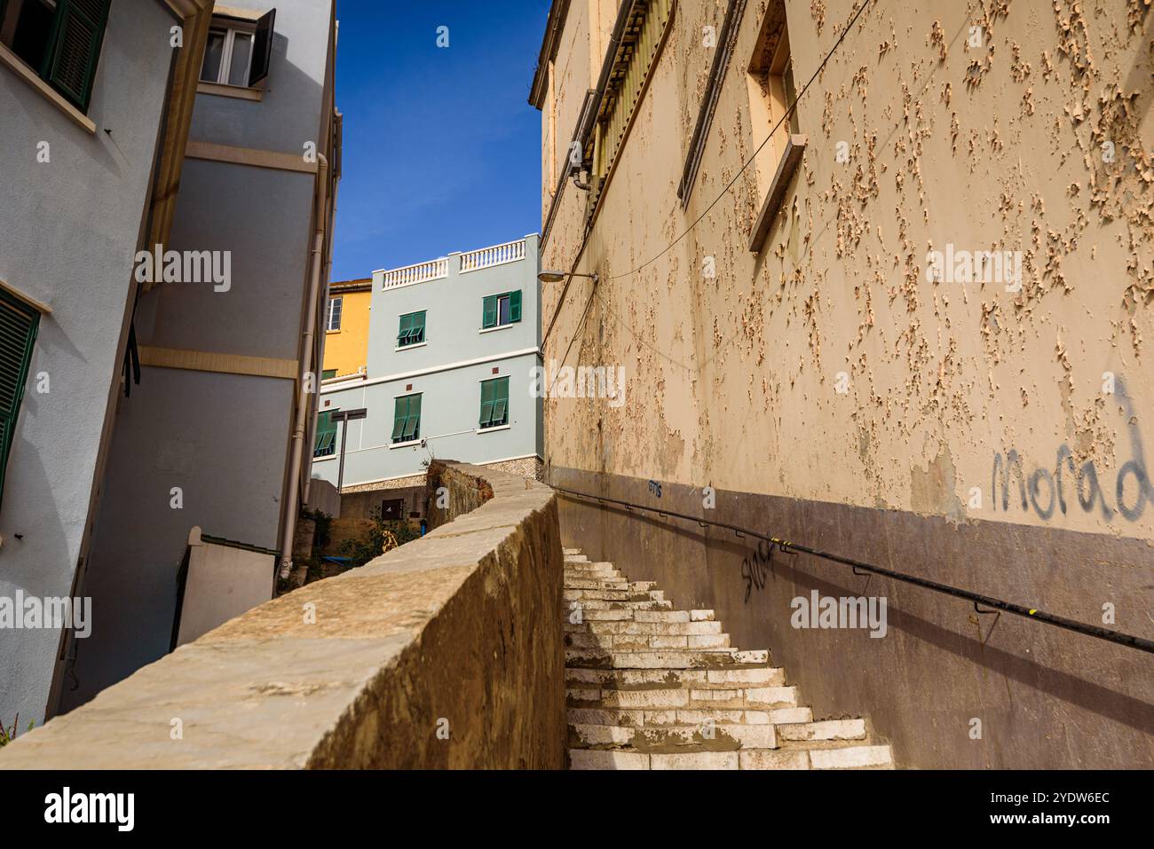 Gibraltar Castle Steps, beautiful residential area on the hill of ...