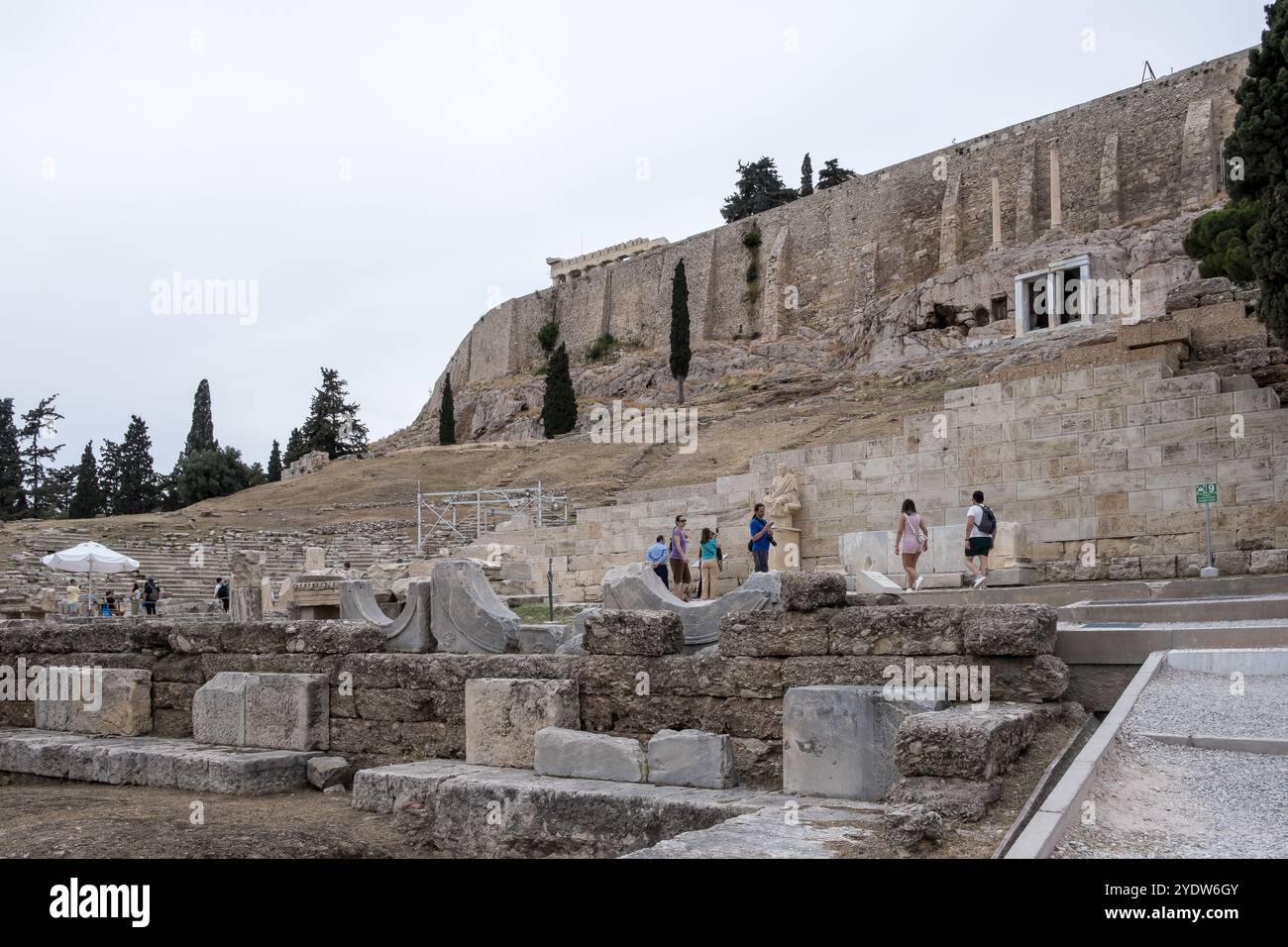 View of the Acropolis of Athens, UNESCO World Heritage Site, Athens, Greece, Europe Stock Photo ...